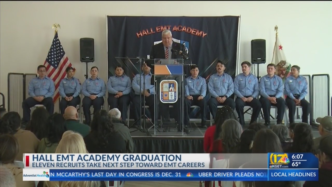 Hall EMT Academy graduates 11 recruits – KGET 17 News