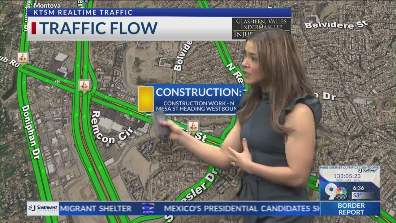 Traffic flow with Jasmine Perry – KTSM 9 News