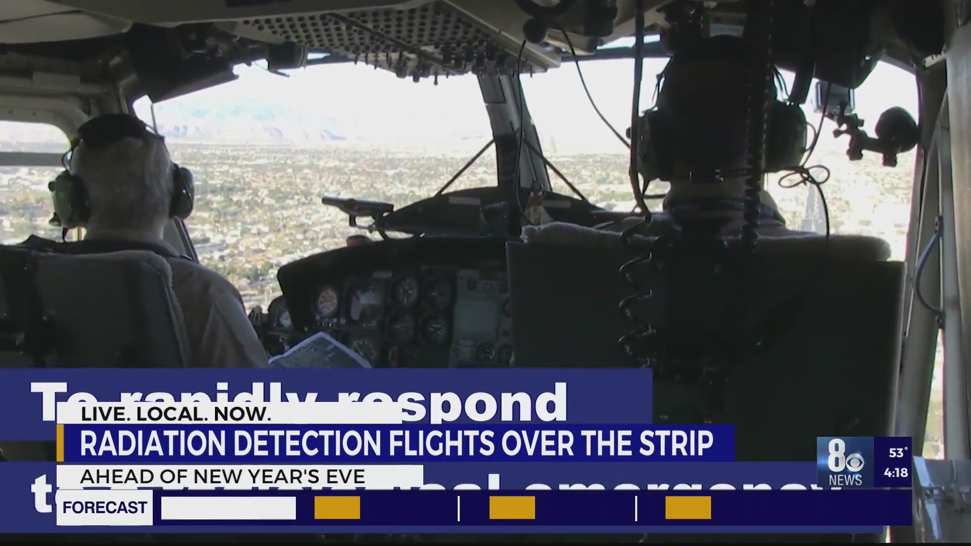 Radiation detection flights over the Strip – KLAS