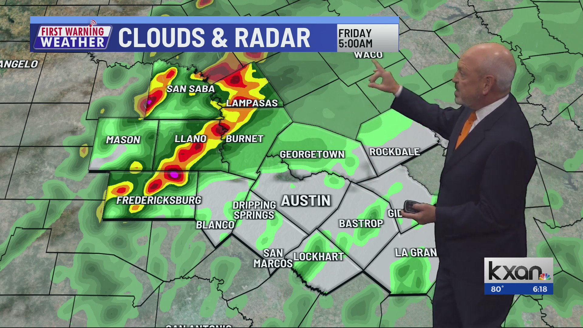 First Warning Weather with Jim Spencer – KXAN Austin