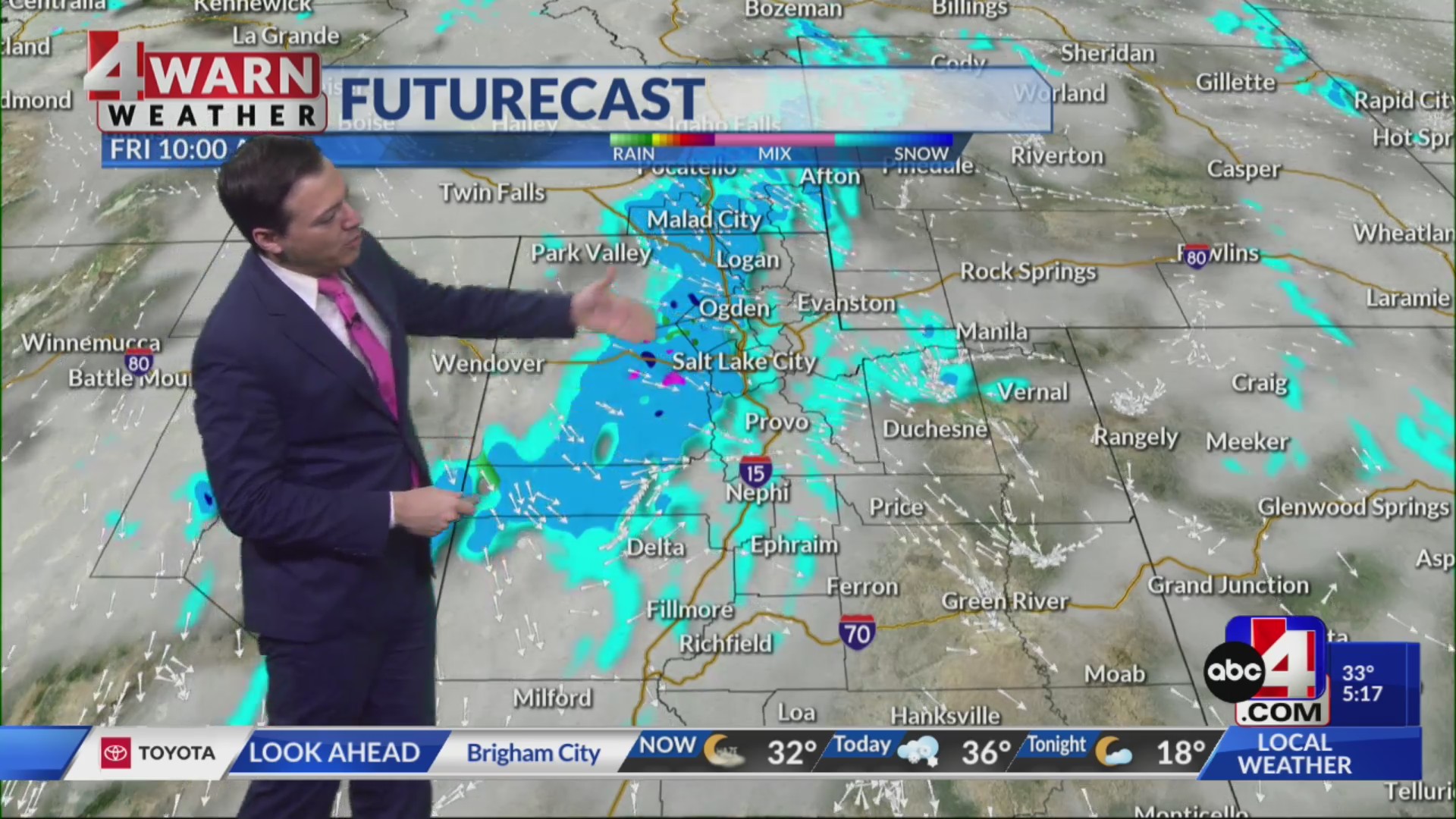 1/5/24 5 AM 4 Warn Forecast – Next Winter Storm About to Move in – ABC4 ...