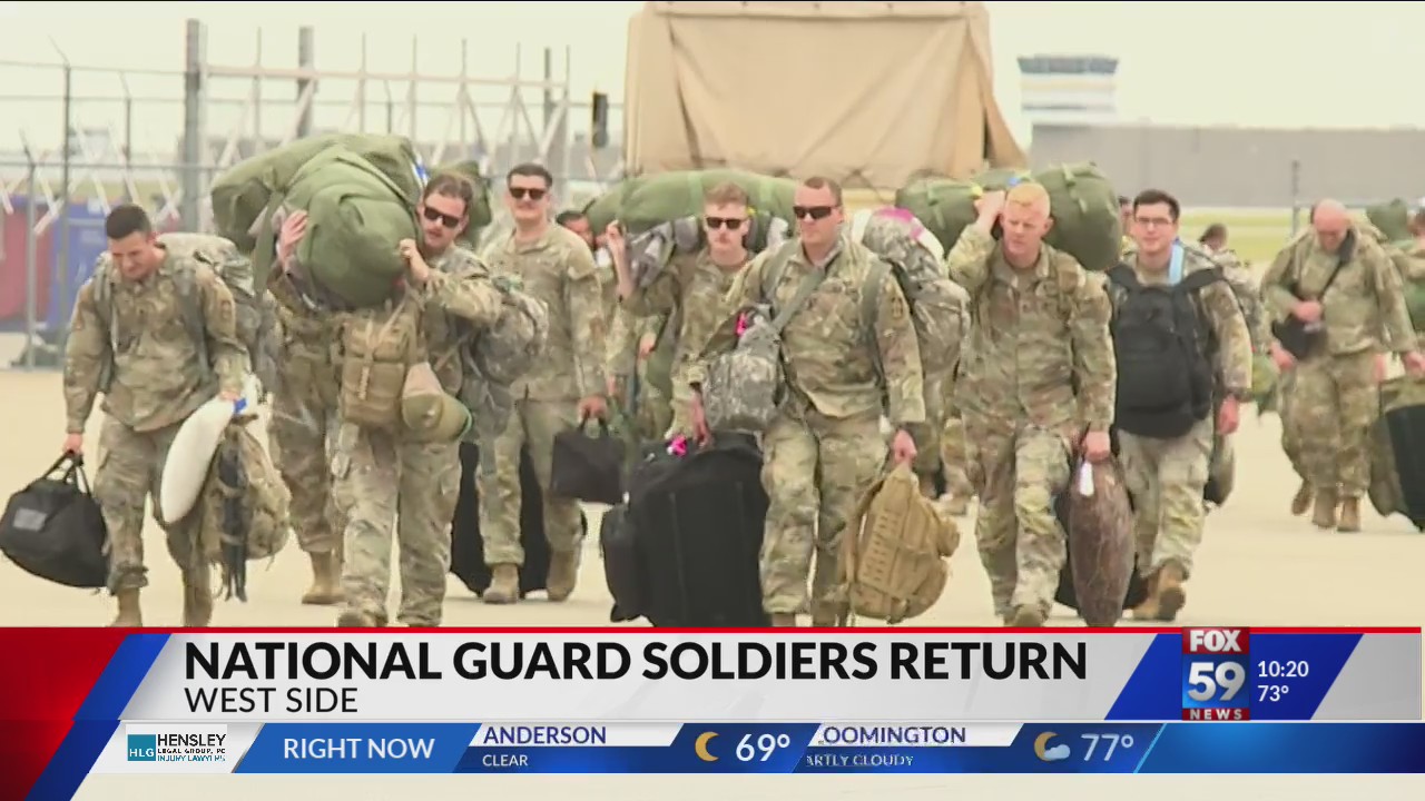 Indiana National Guard welcomes members of 76th Infantry Brigade Combat ...