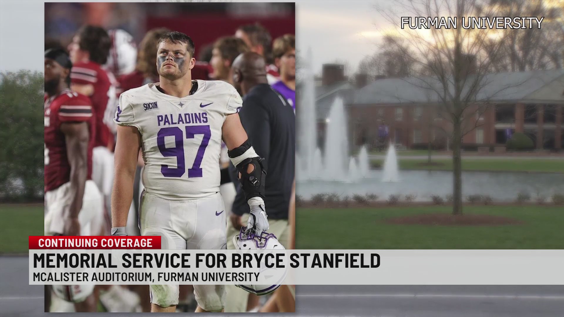 Furman University holds memorial service for football player – WSPA 7NEWS