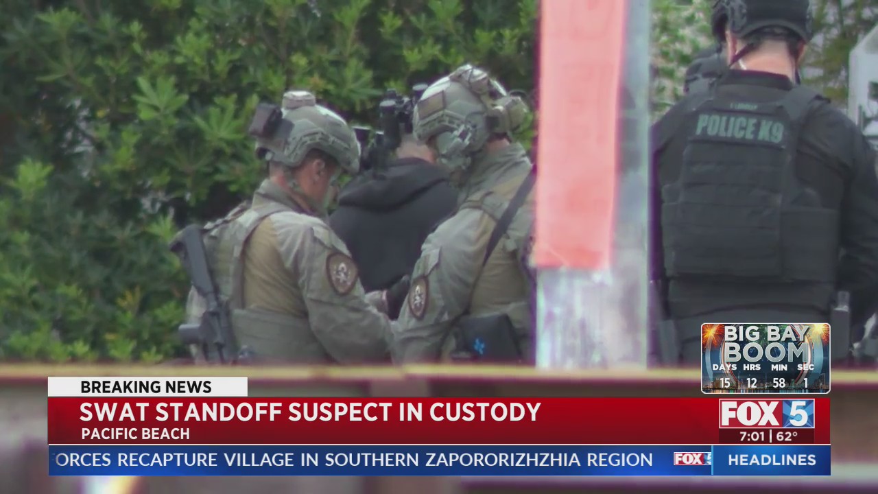 Pacific Beach Swat Standoff Suspect In Custody Fox 5 San Diego And Kusi