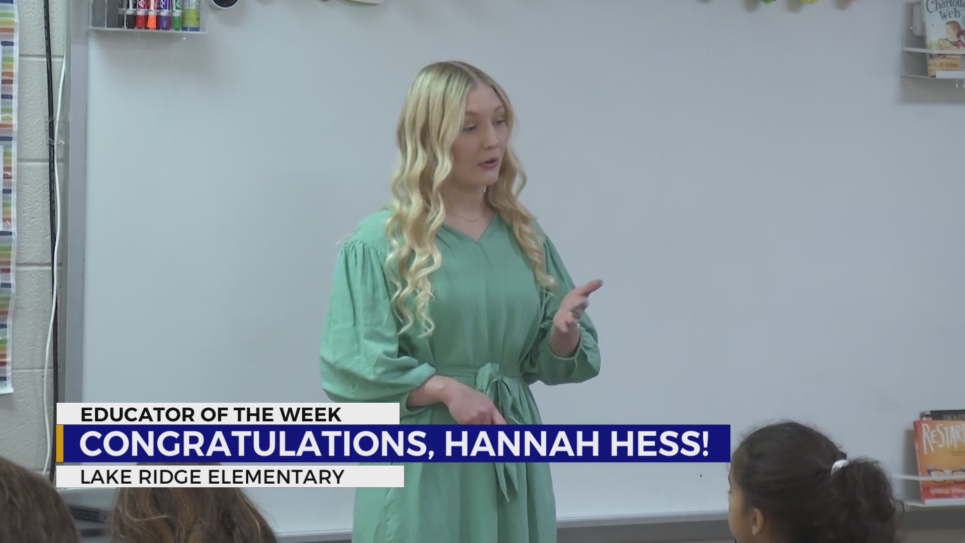 Educator of the Week: Hannah Hess, Lake Ridge Elementary – WJHL | Tri ...