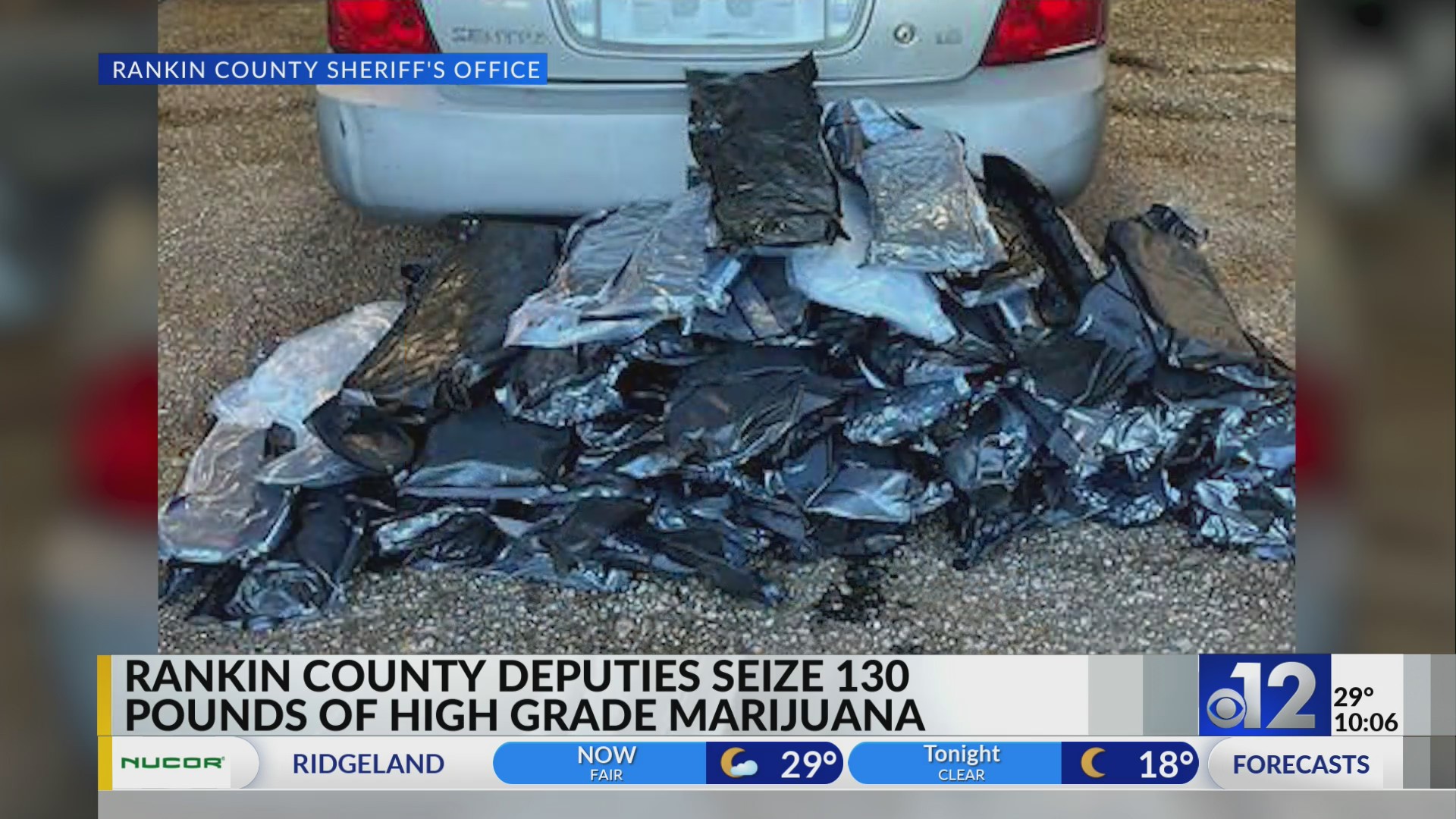 Rankin County deputies seize 130 pounds of marijuana – WJTV