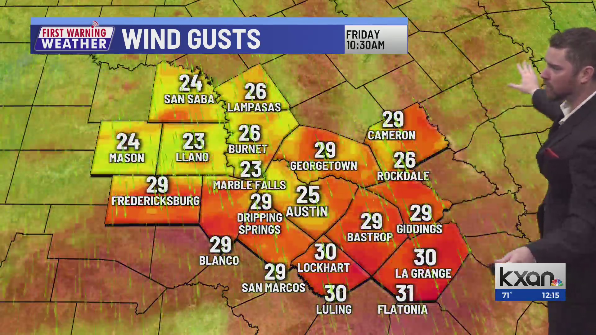 Windy weather tomorrow – KXAN Austin