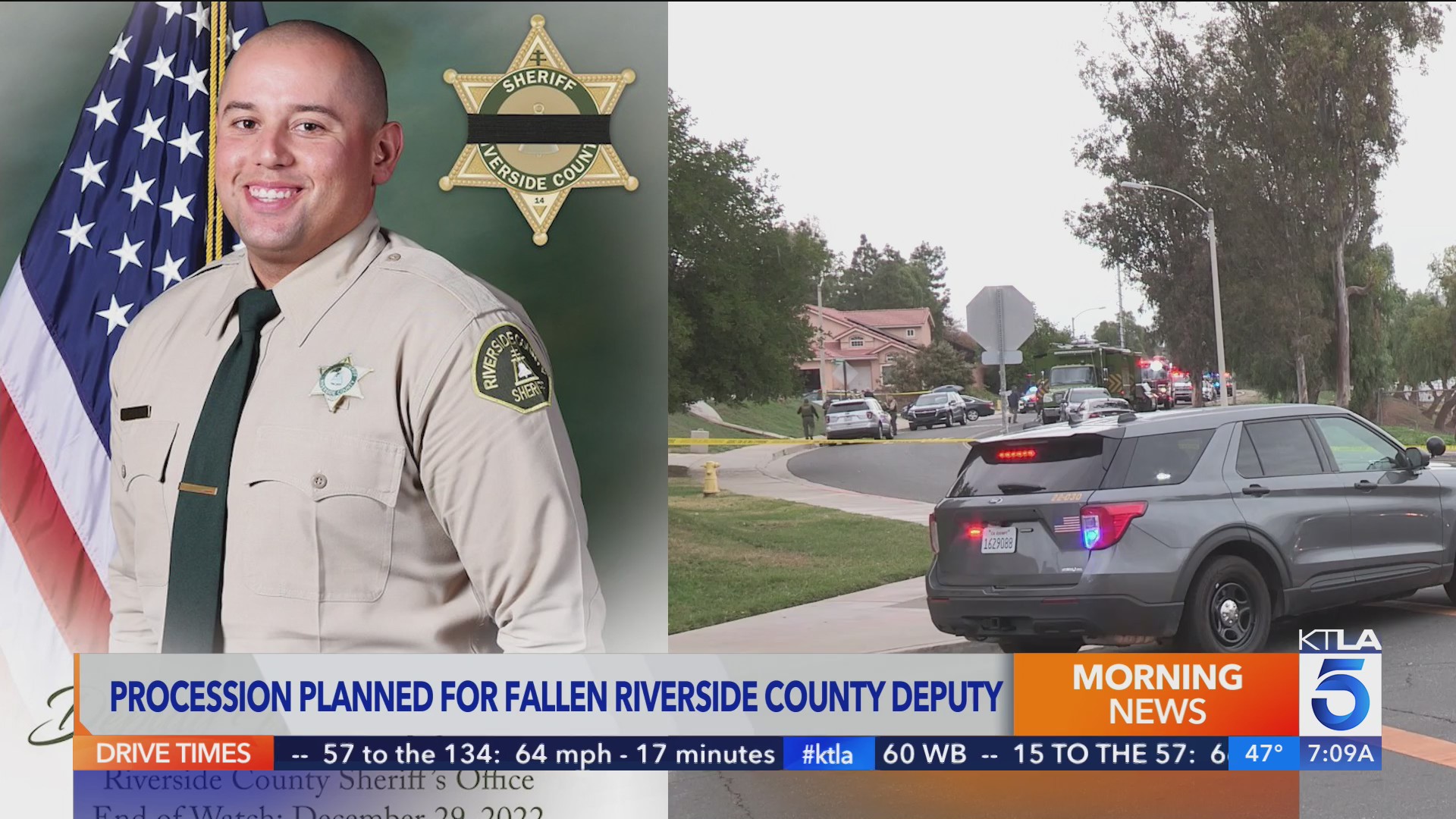 Public welcomed to line procession route for fallen Riverside sheriff’s ...
