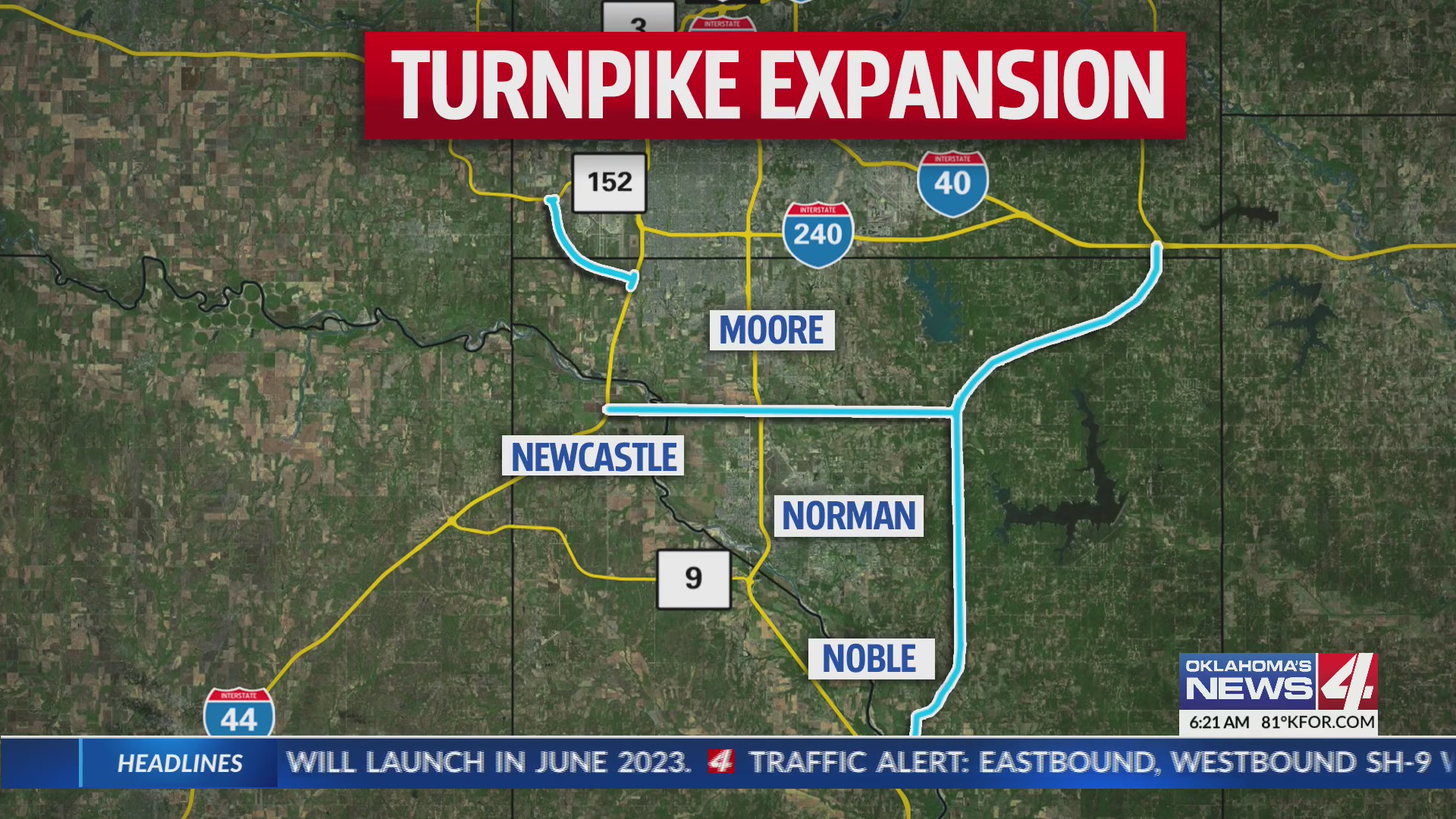 Board approves preliminary turnpike design work – KFOR.com Oklahoma City