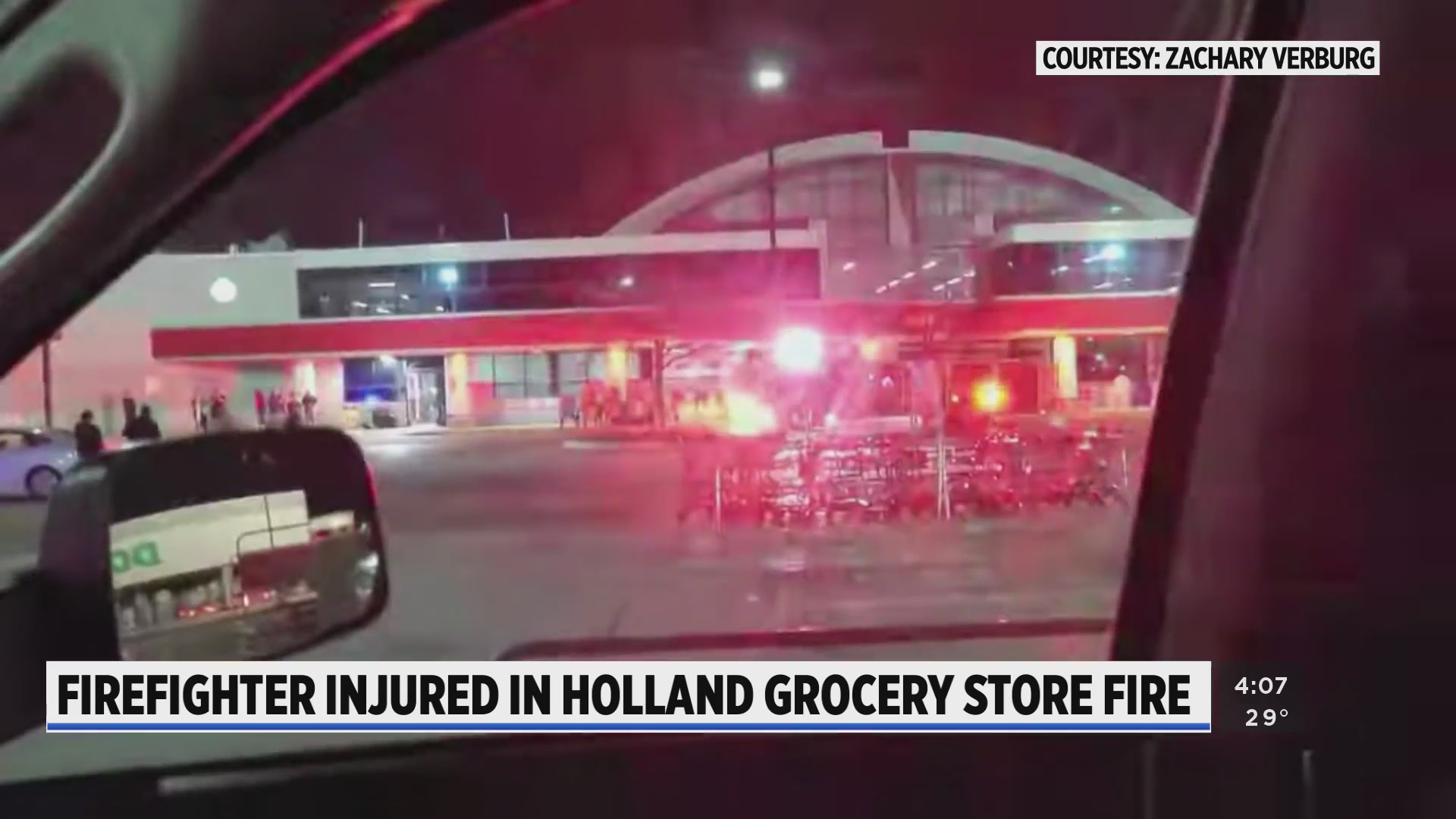 Firefighter injured when responding to Holland grocery store fire ...