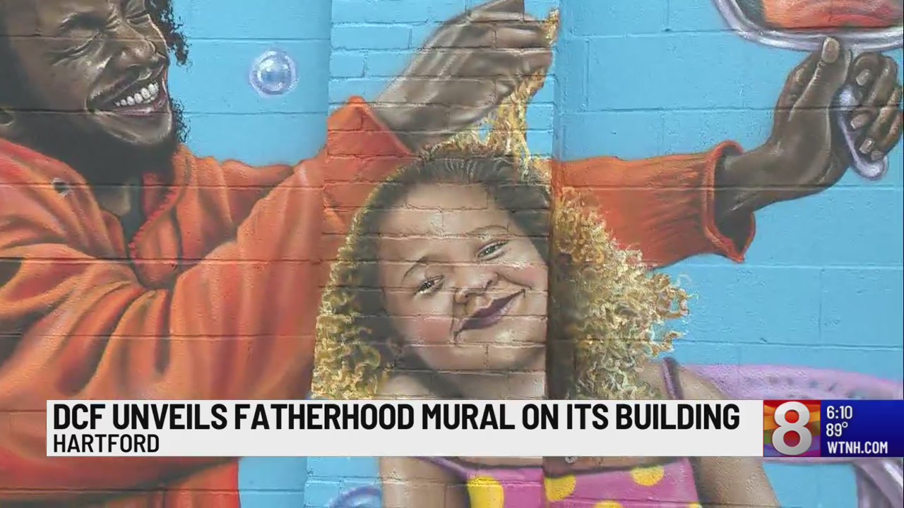 DCF unveils fatherhood mural on its building – WTNH.com