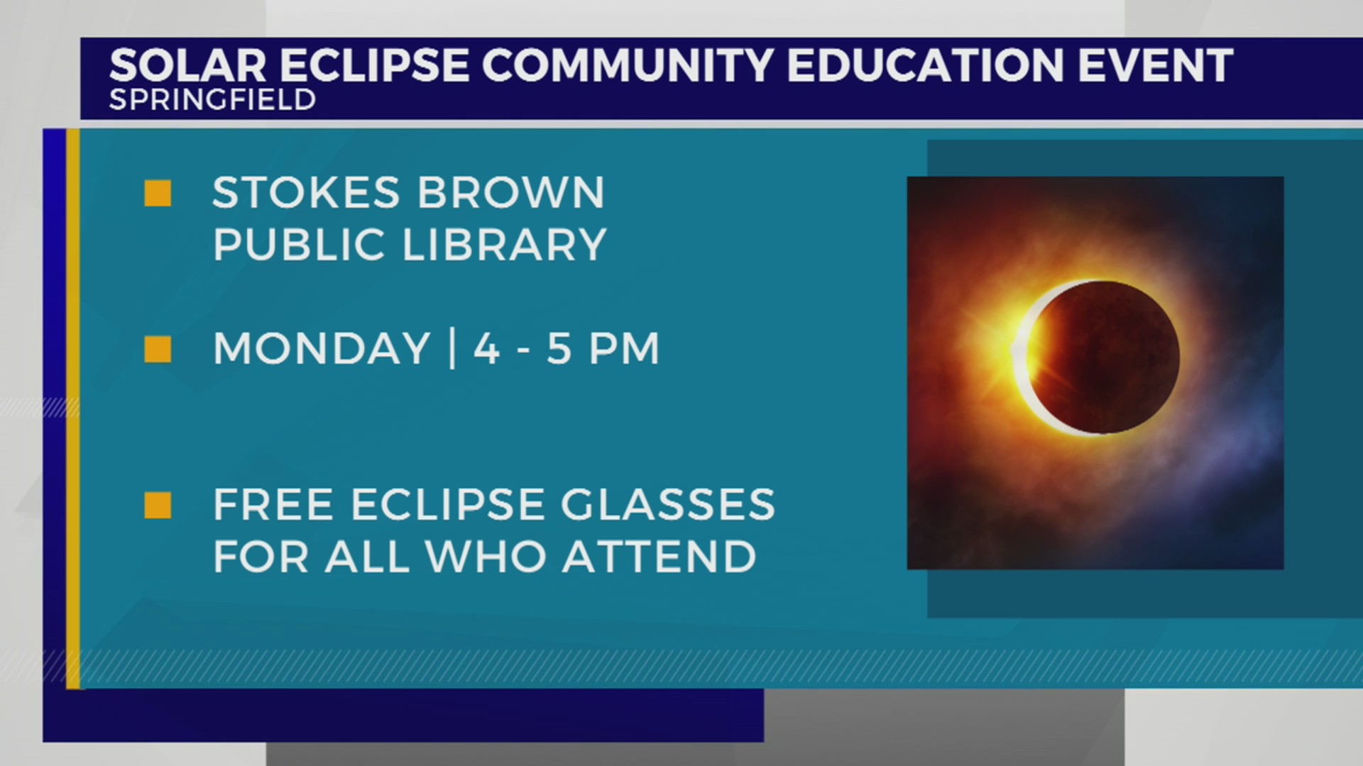 Solar eclipse community education event in Springfield, TN – WKRN News 2