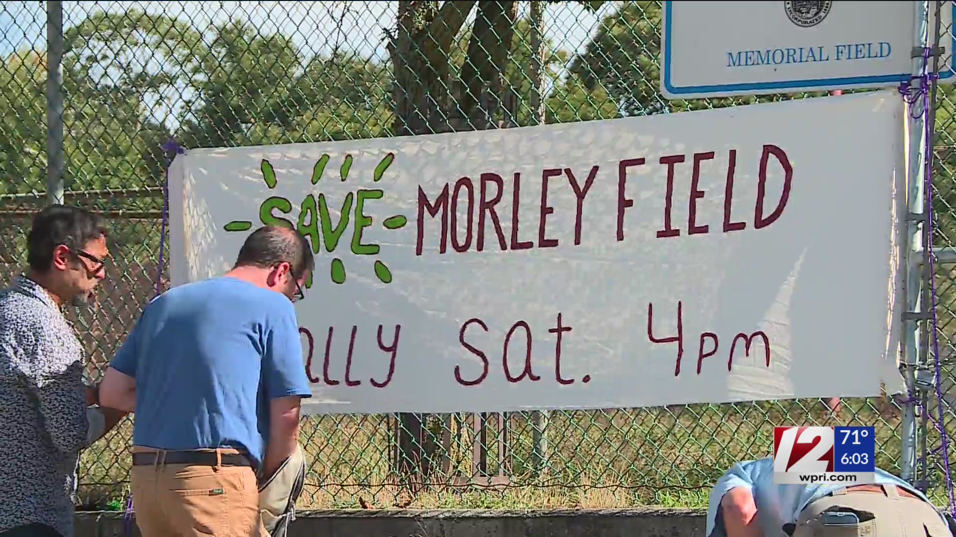 Residents protest plan to turn Morley Field into a parking lot – WPRI.com