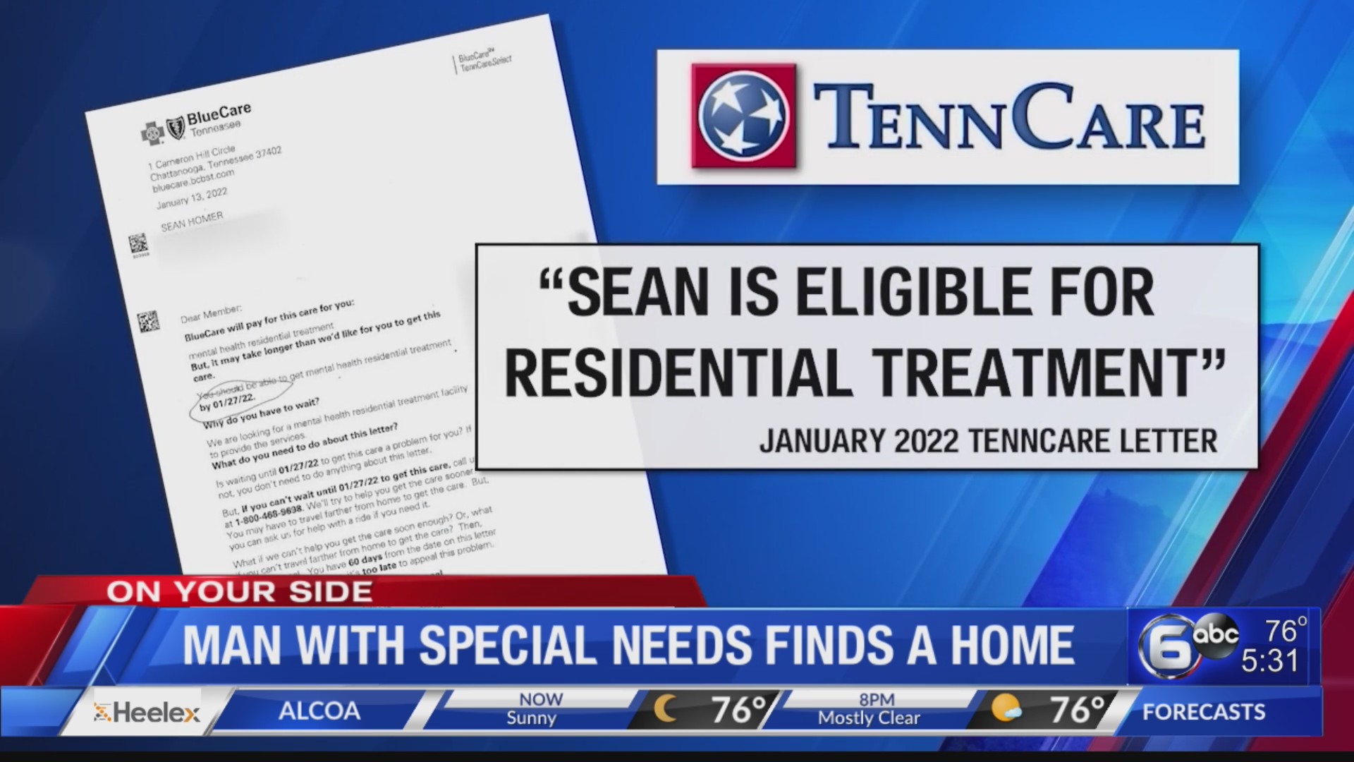 Man with special needs finds home – WATE 6 On Your Side