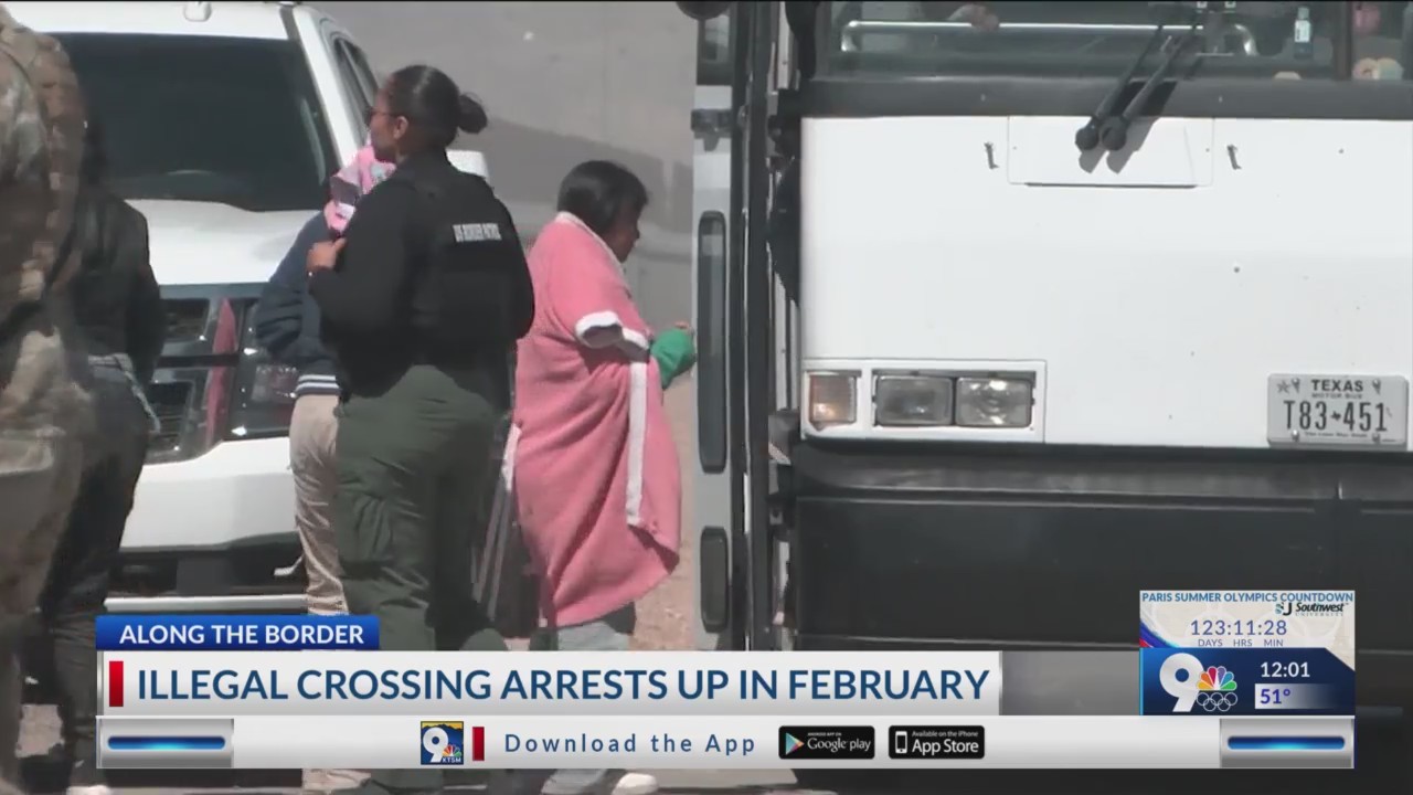 Arrests for illegal border crossings nudge up in February but still ...