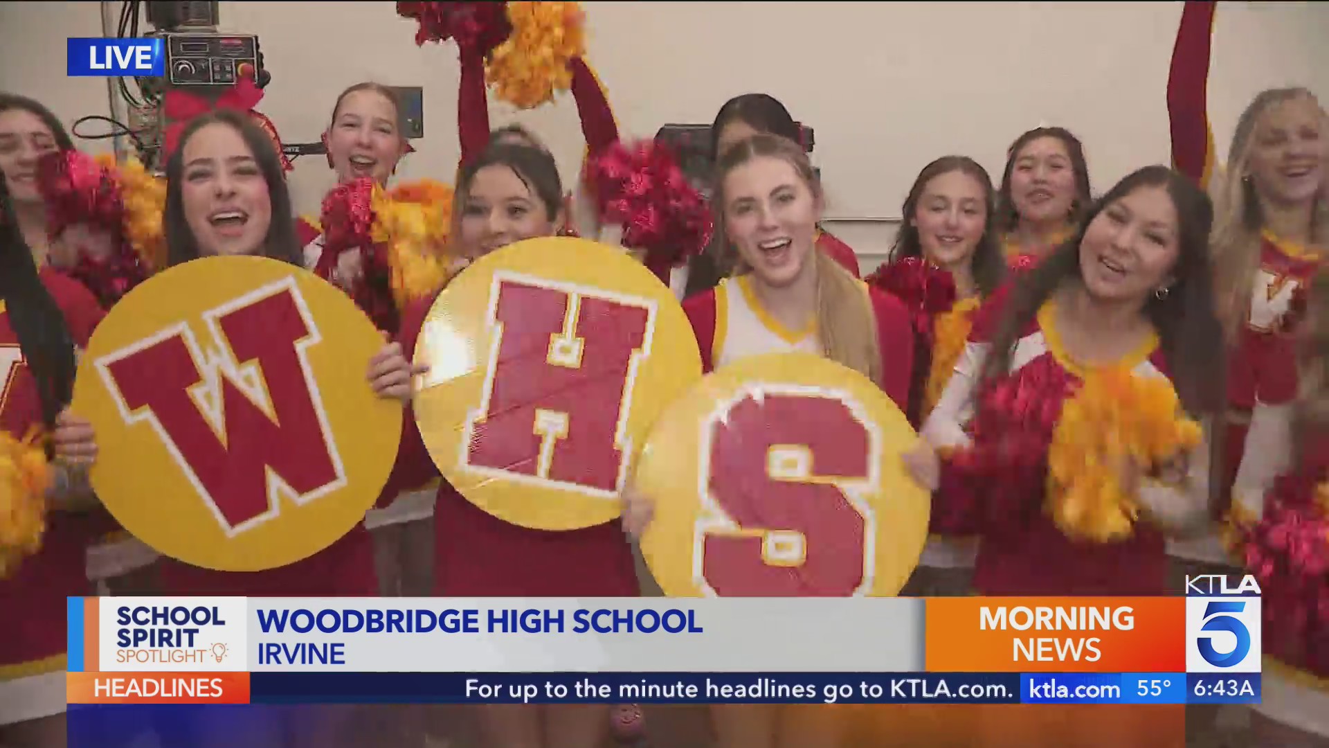 School Spirit Spotlight: Woodbridge High School (6 a.m.) – KTLA