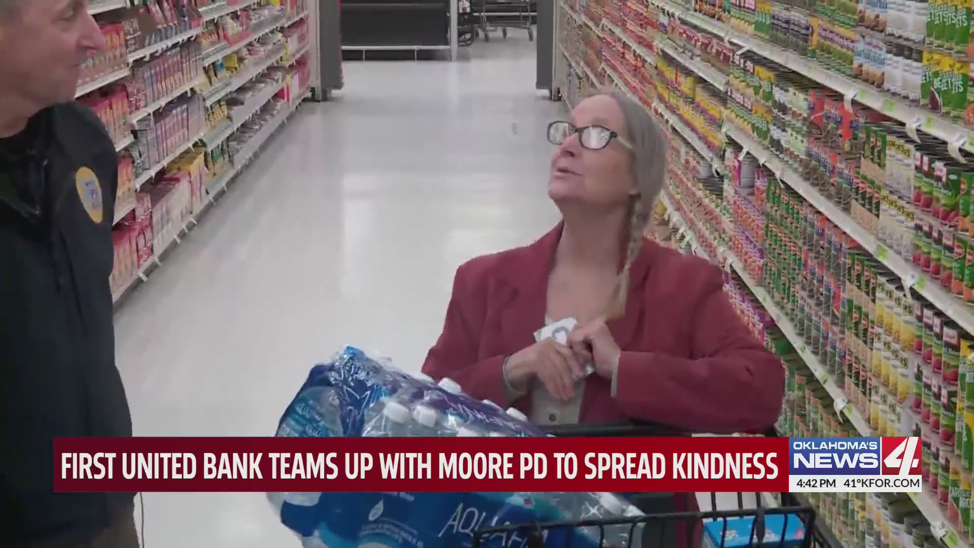 First United Bank teams up with Moore PD to spread kindness – KFOR.com ...