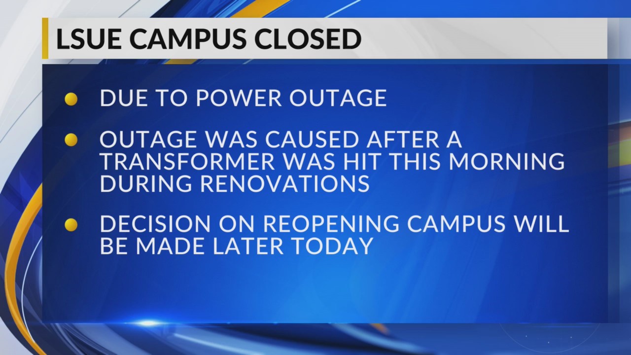 LSU-Eunice campus closed until further notice due to power failure ...