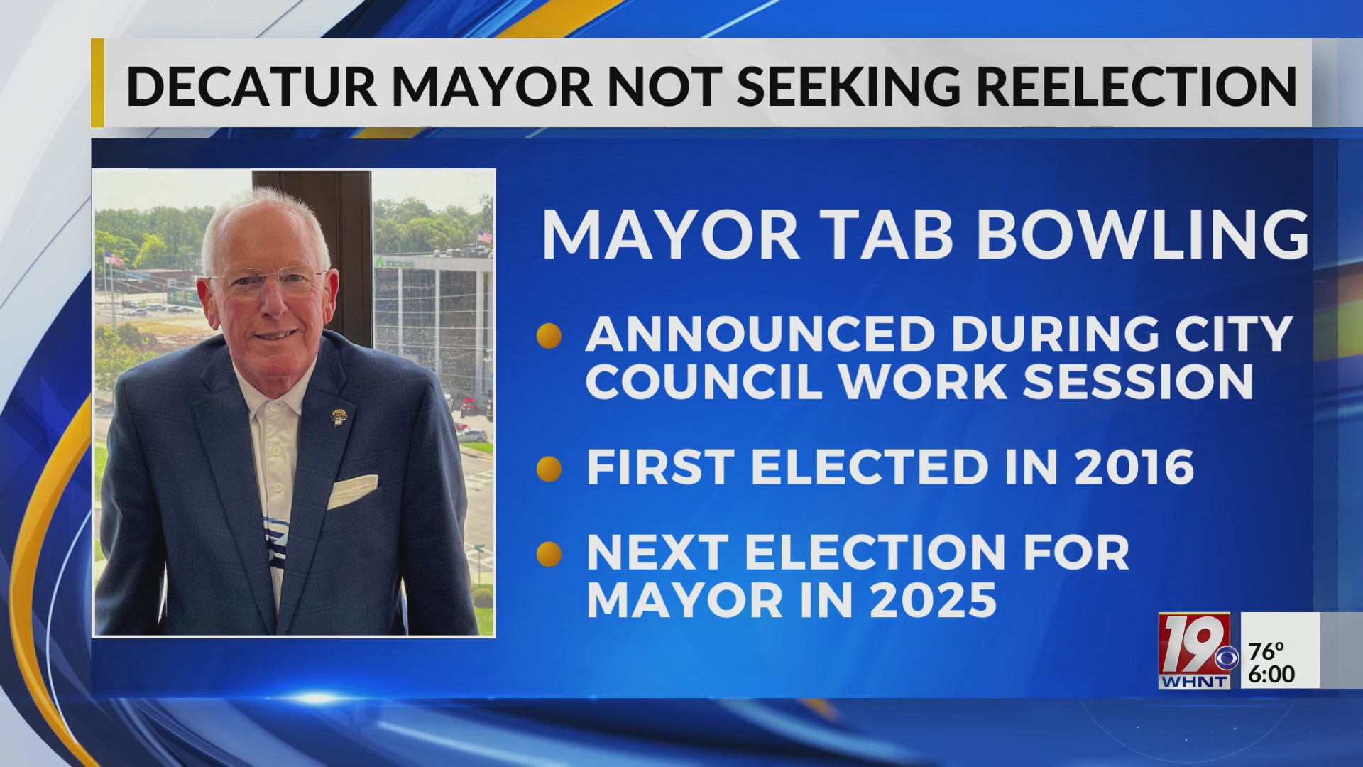 Decatur Mayor Not Seeking Reelection | October 9, 2023 | News 19 at 6 p ...