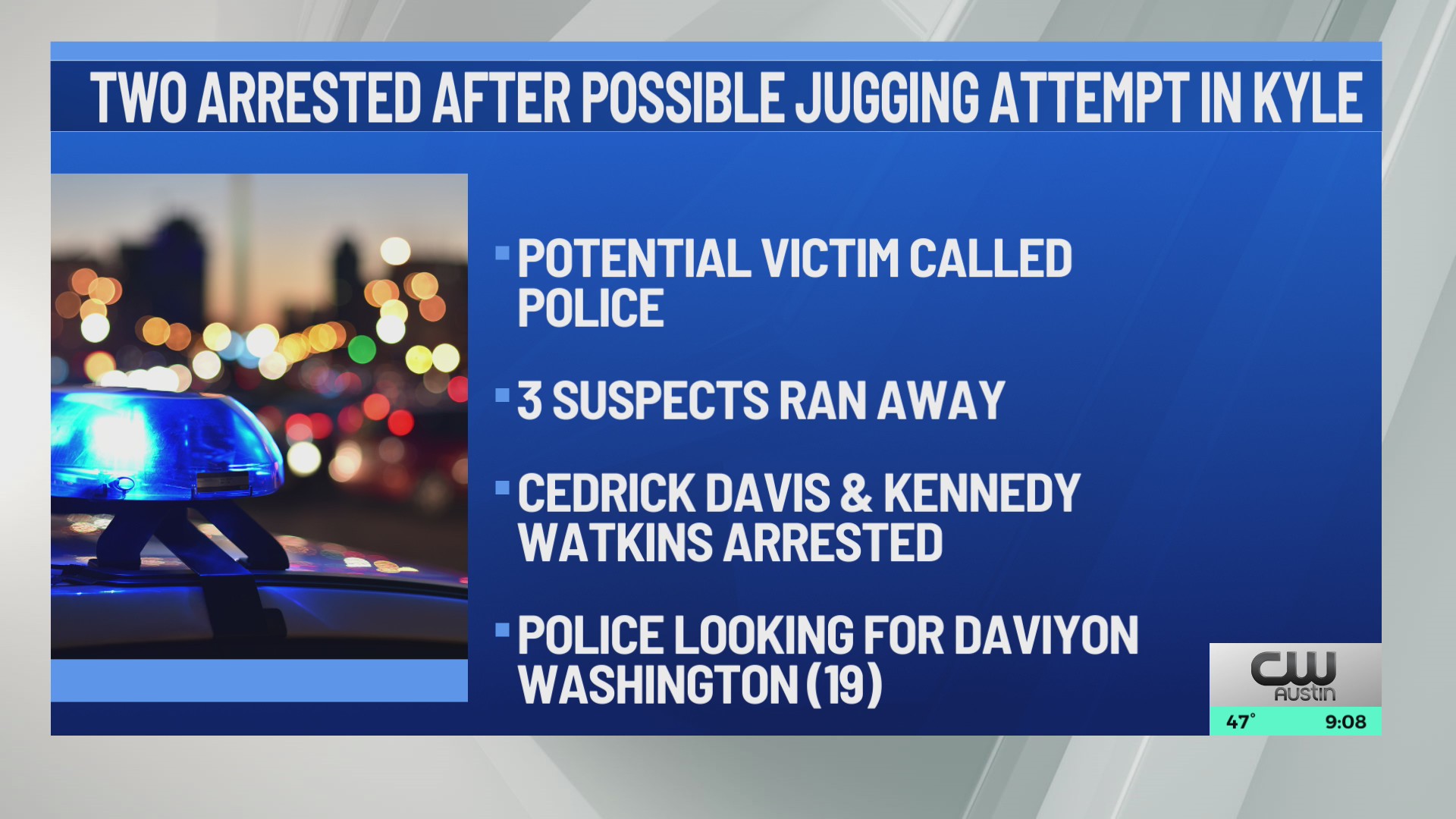 Kyle Police help caller, arrest 2 following possible jugging situation ...