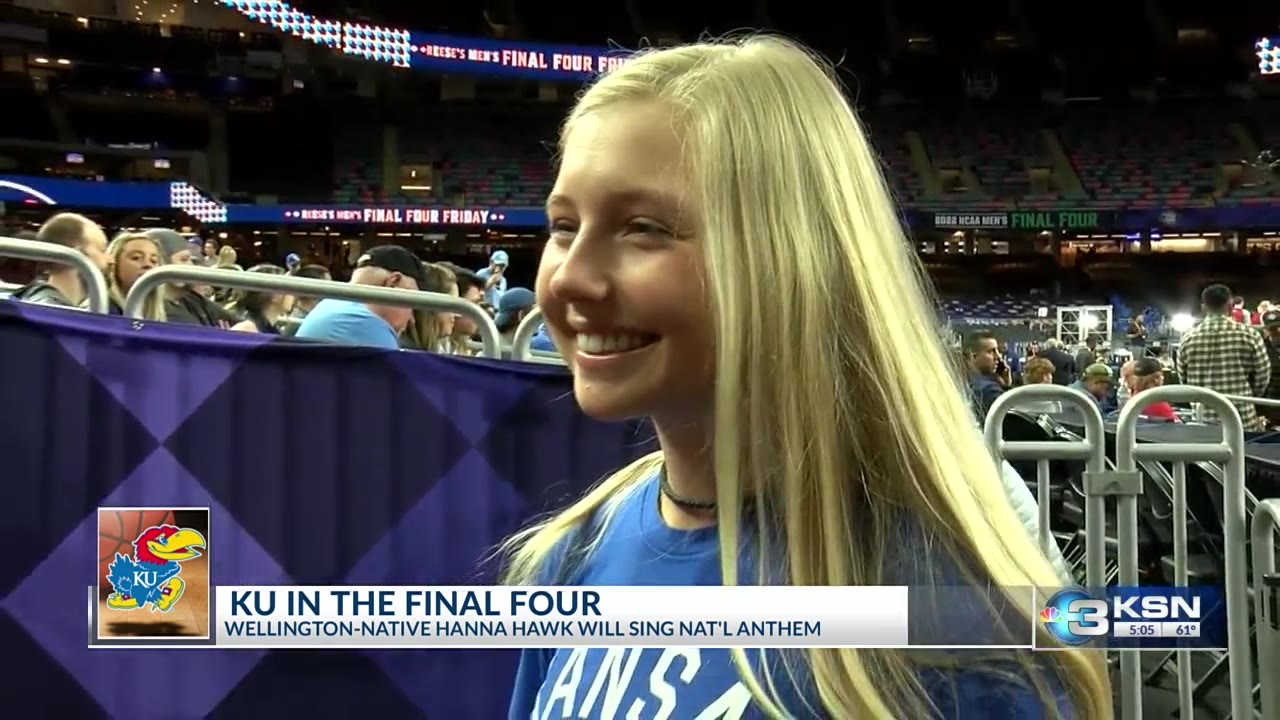 Wellington’s Hanna Hawks to sing national anthem at Final Four – KSN-TV