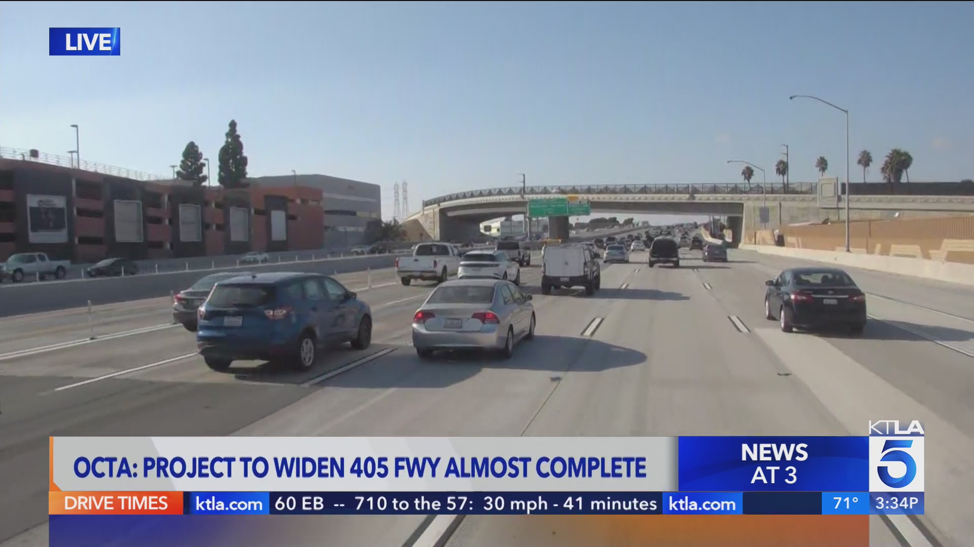 Major 405 Freeway expansion project coming to a close in Southern ...