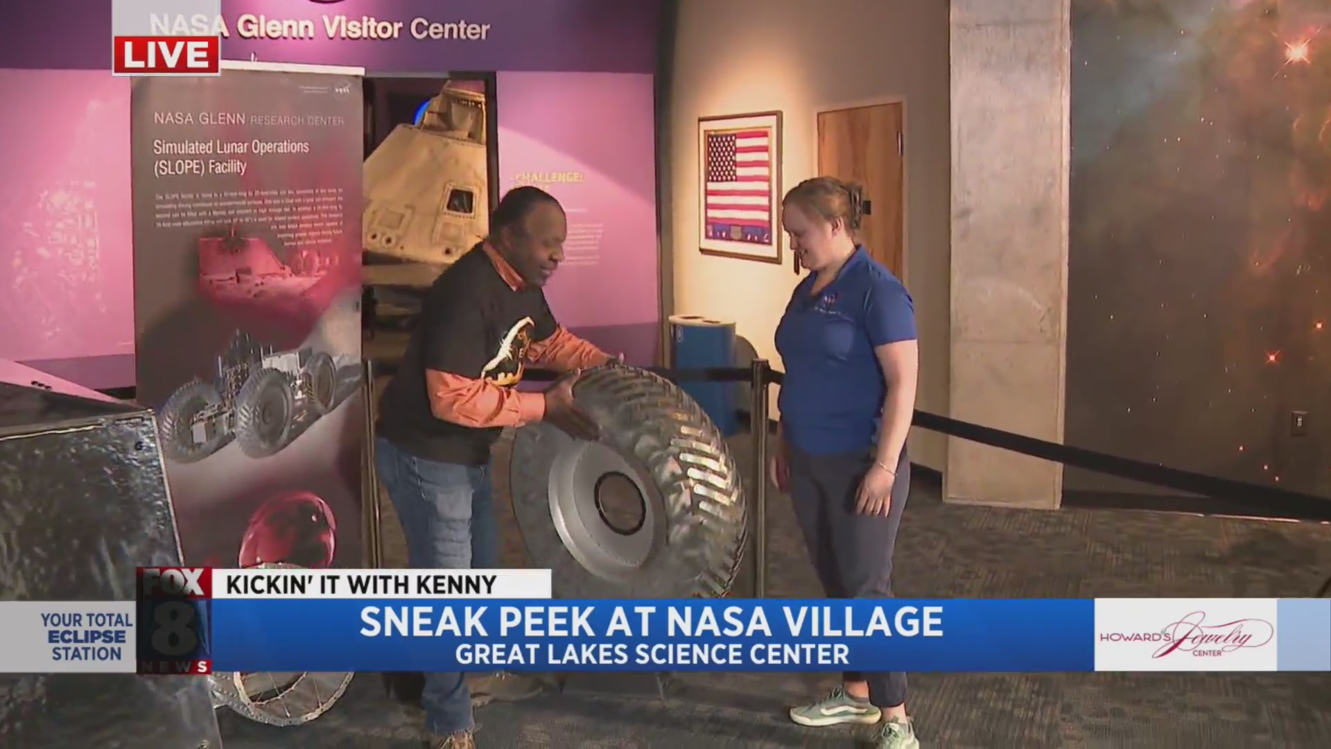 NASA is getting Kenny psyched for science & the solar eclipse – Fox 8 ...