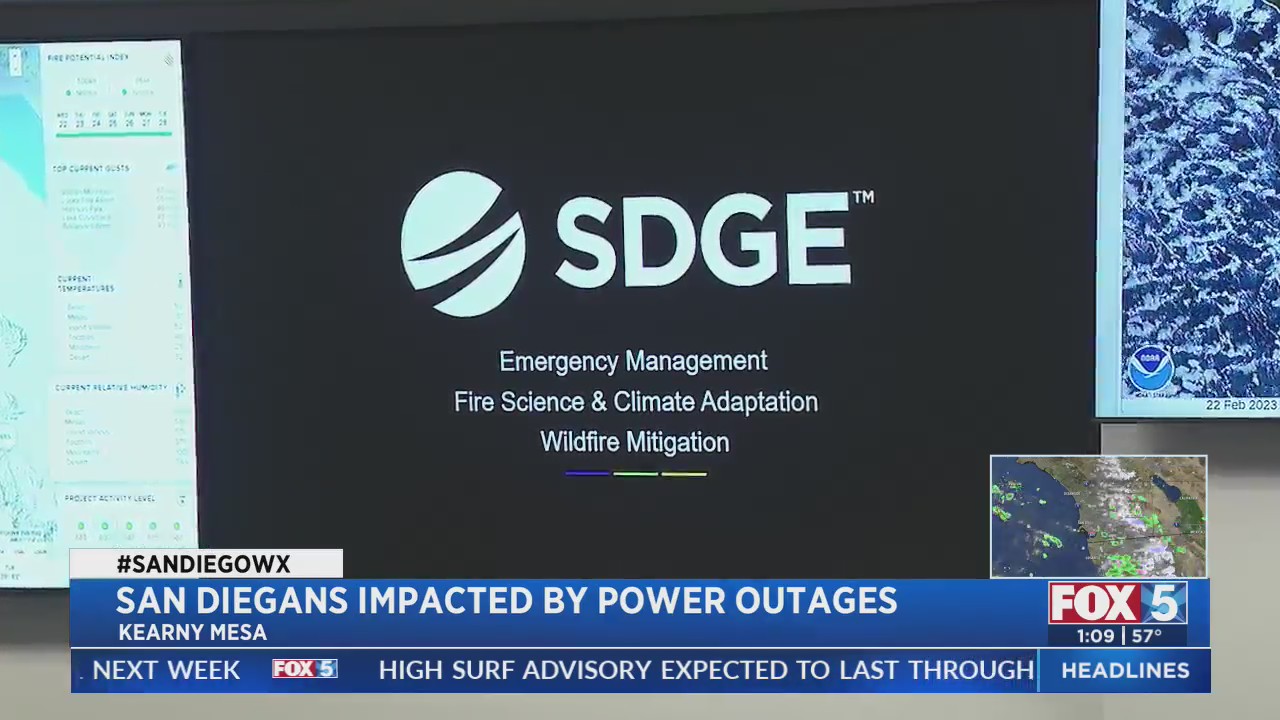 San Diegans Impacted By Power Outages – FOX 5 San Diego & KUSI News