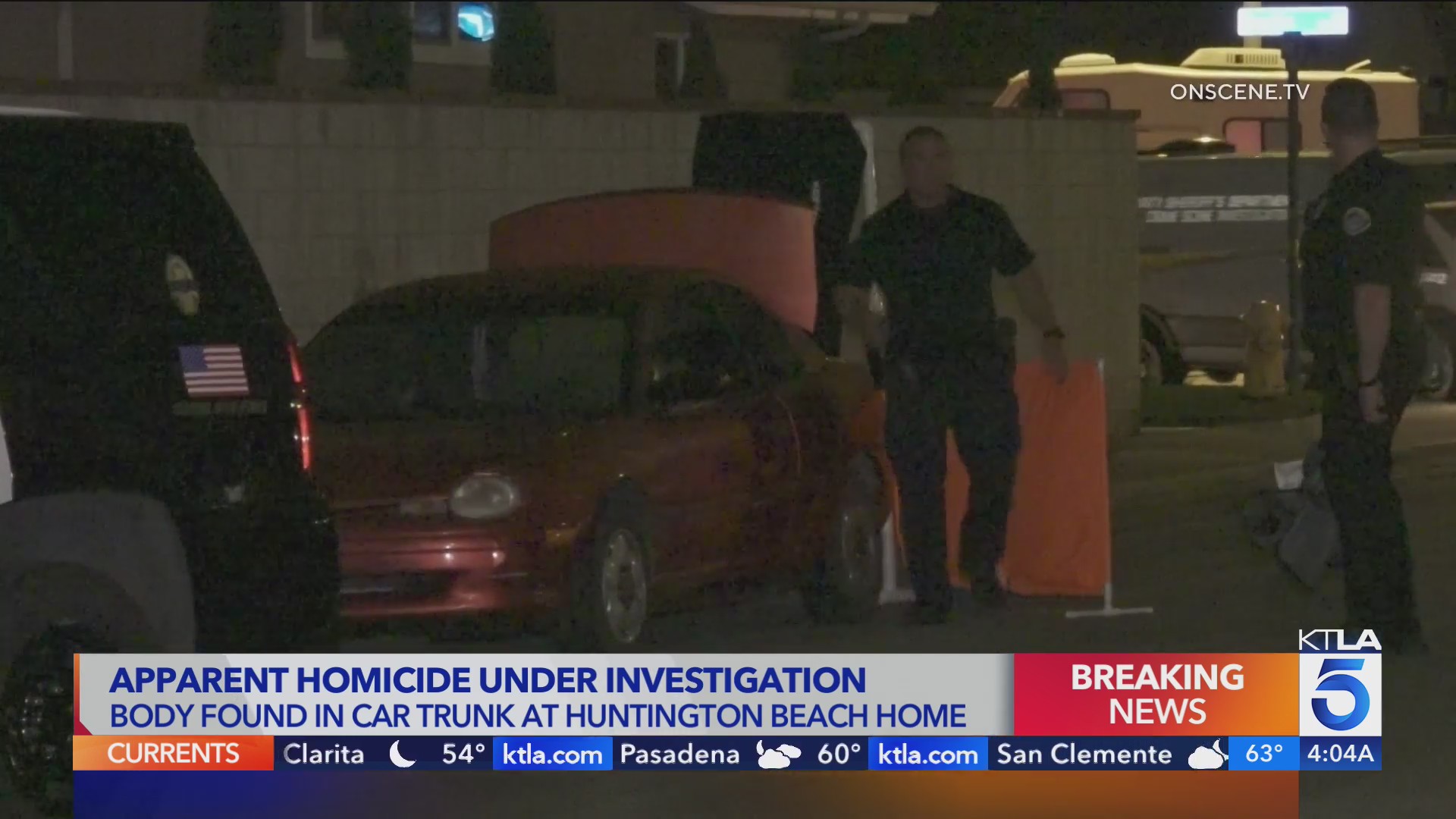 Body found in trunk leads to homicide investigation – KTLA
