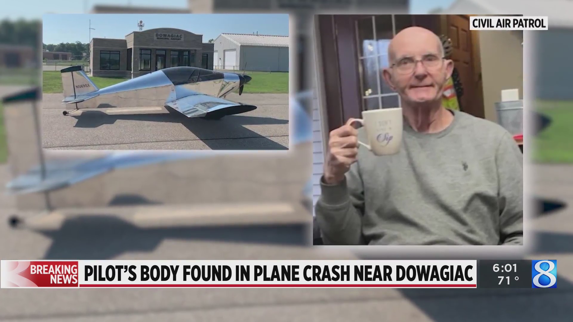 Pilot’s body found in plane crash near Dowagiac – WOODTV.com