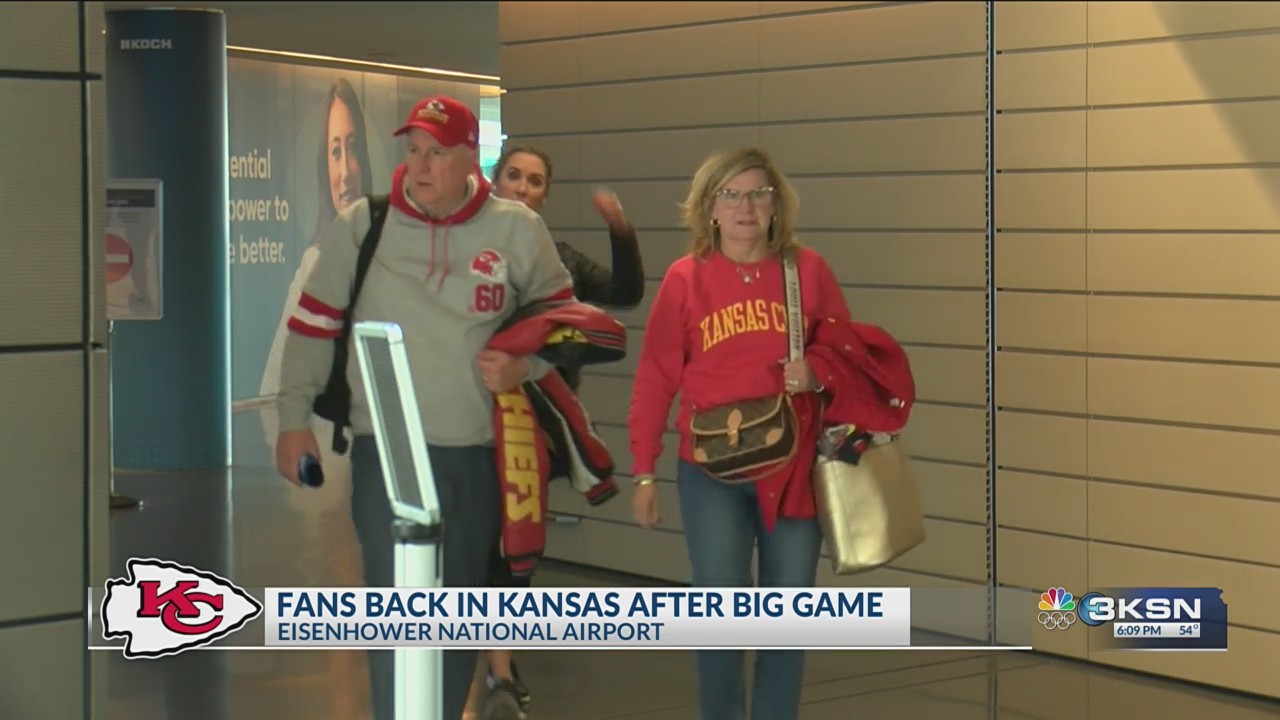 Chiefs fans arrive in Wichita on first flight back from Las Vegas – KSN-TV