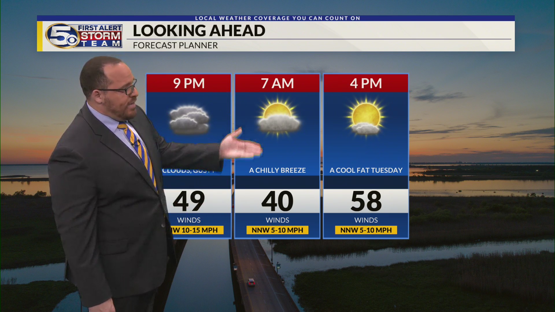 Cooler Air Tonight, Sunny Fat Tuesday Ahead – WKRG News 5