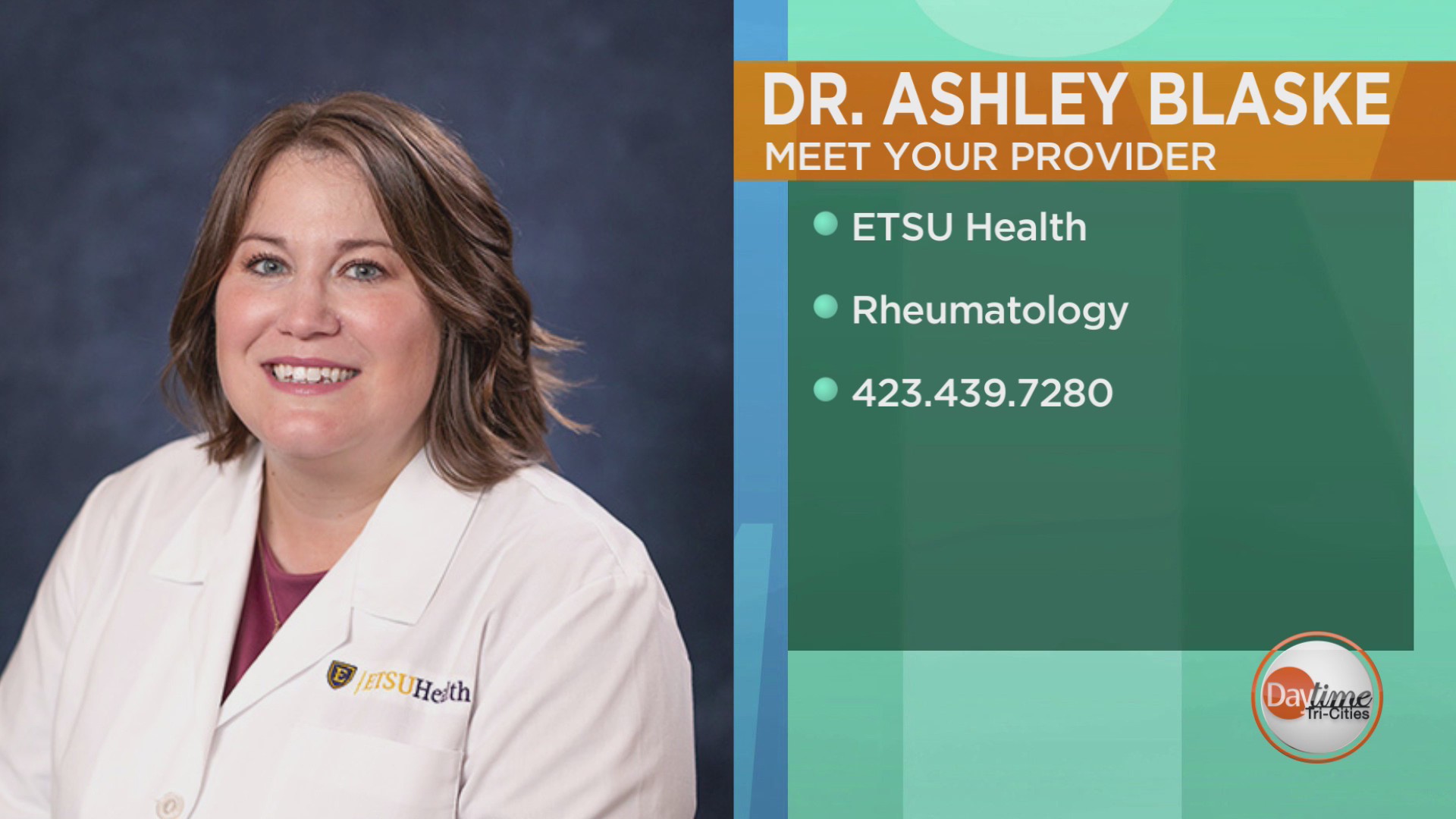 Meet Your Provider by ETSU Health: Dr. Ashley Blaske – WJHL | Tri ...