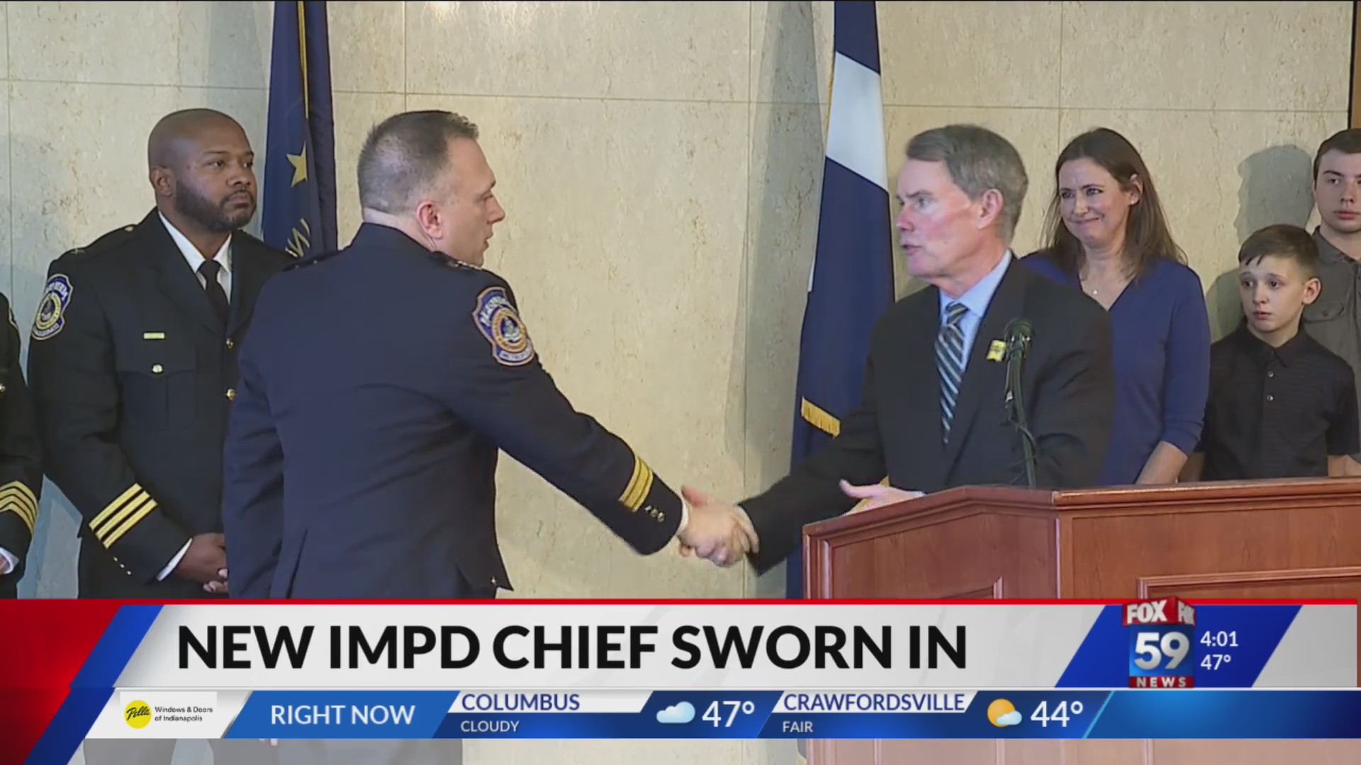 Familiar face is sworn in at IMPD’s new police chief – Fox 59