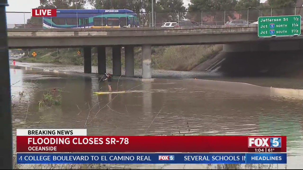 SR-78 in Oceanside closed due to flooding – FOX 5 San Diego & KUSI News