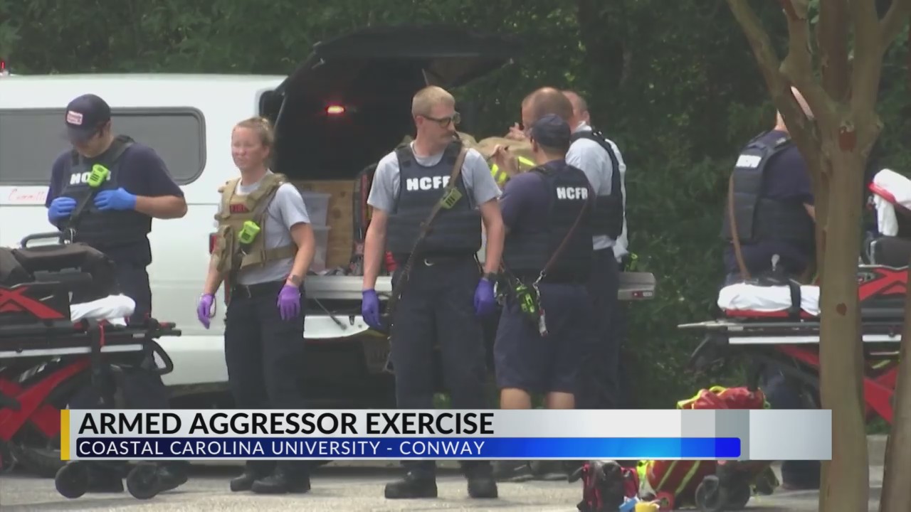 Coastal Carolina University conducts full-scale armed-aggressor ...