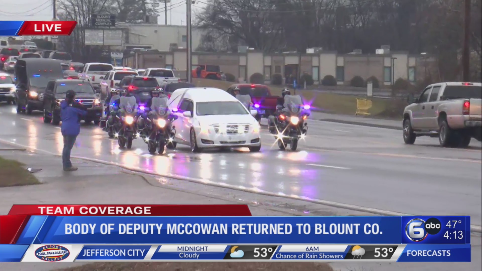 Body of Deputy McCowan Returned to Blount County – WATE 6 On Your Side