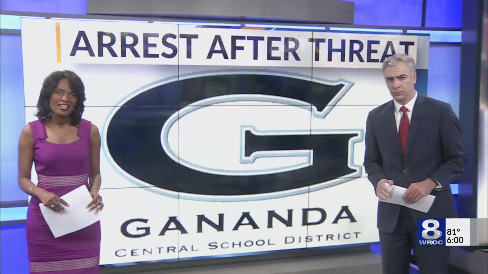 Gananda student arrested after threatening social media post ...