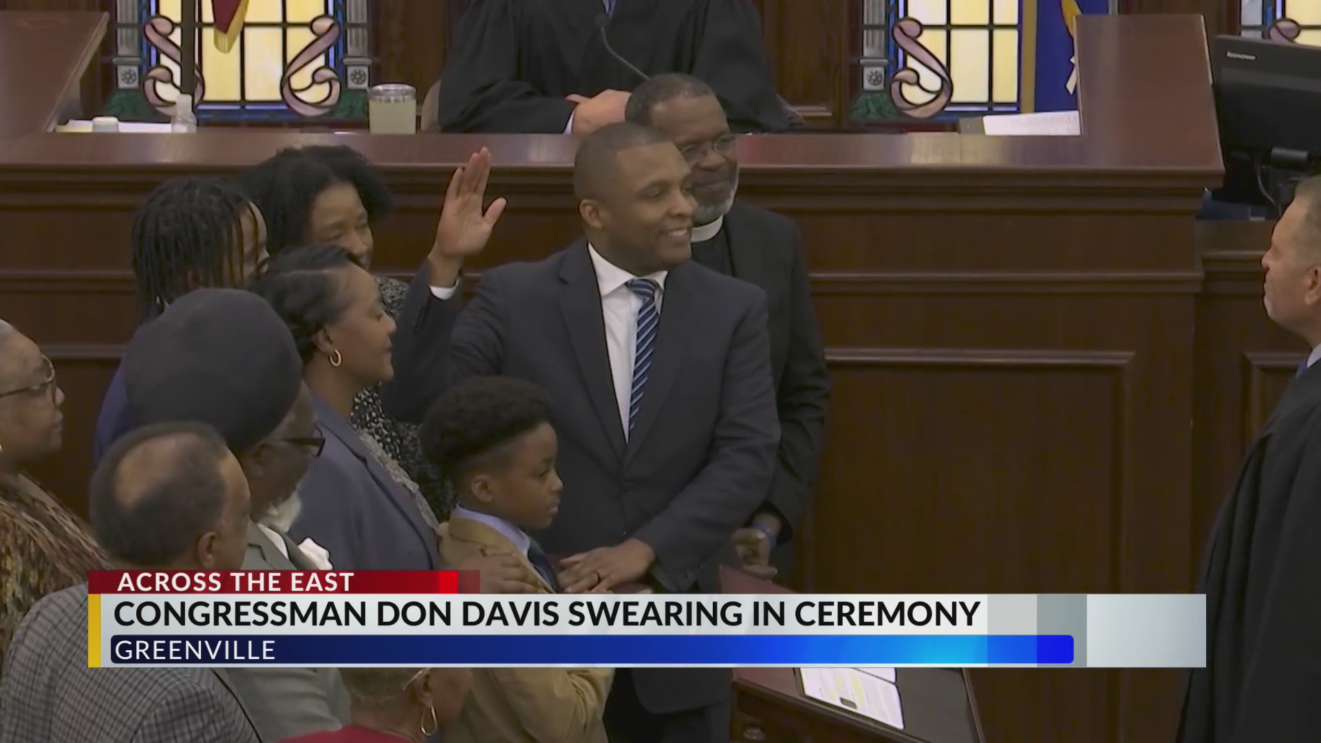 Congressman Don Davis swearing in ceremony – WNCT