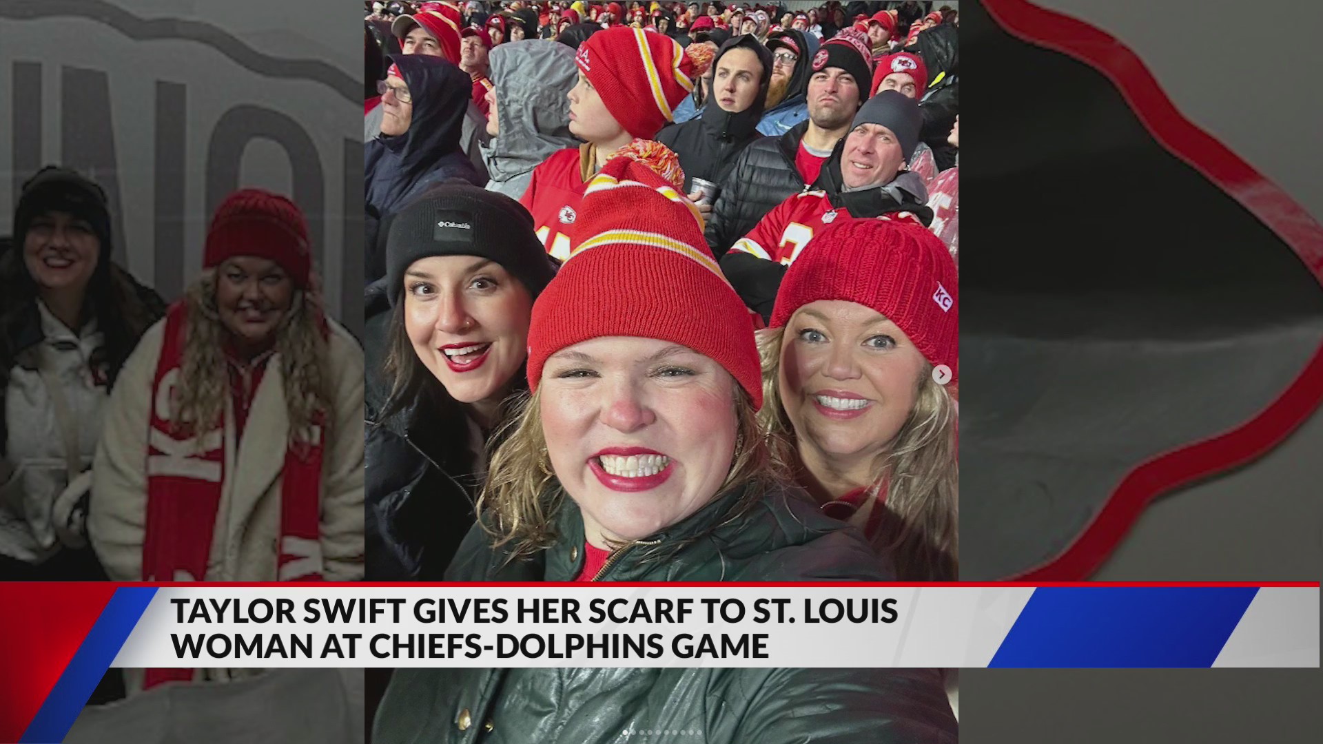 Taylor Swift gives her scarf to St. Louis woman at Chiefs-Dolphins – FOX 2