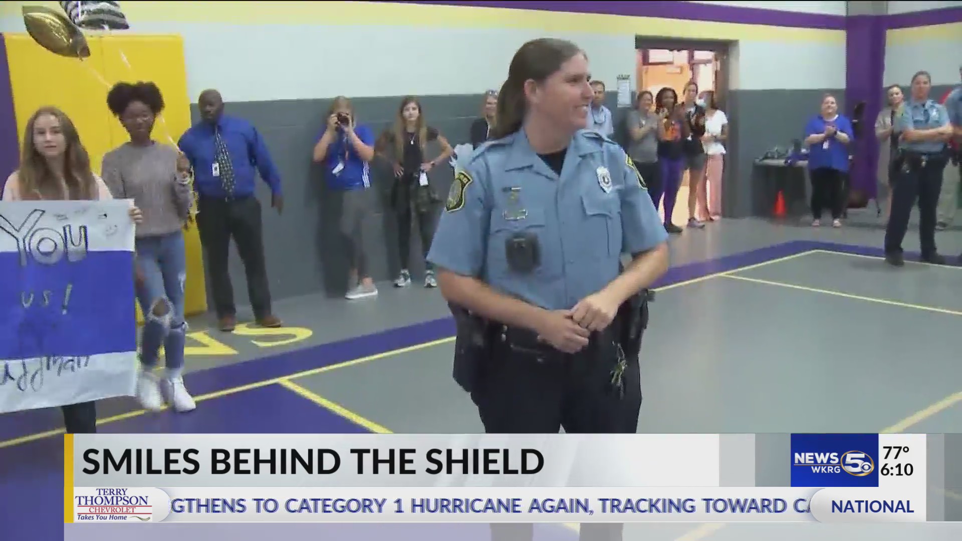 Smiles Behind The Shield: A surprise pep rally for the Daphne Police ...