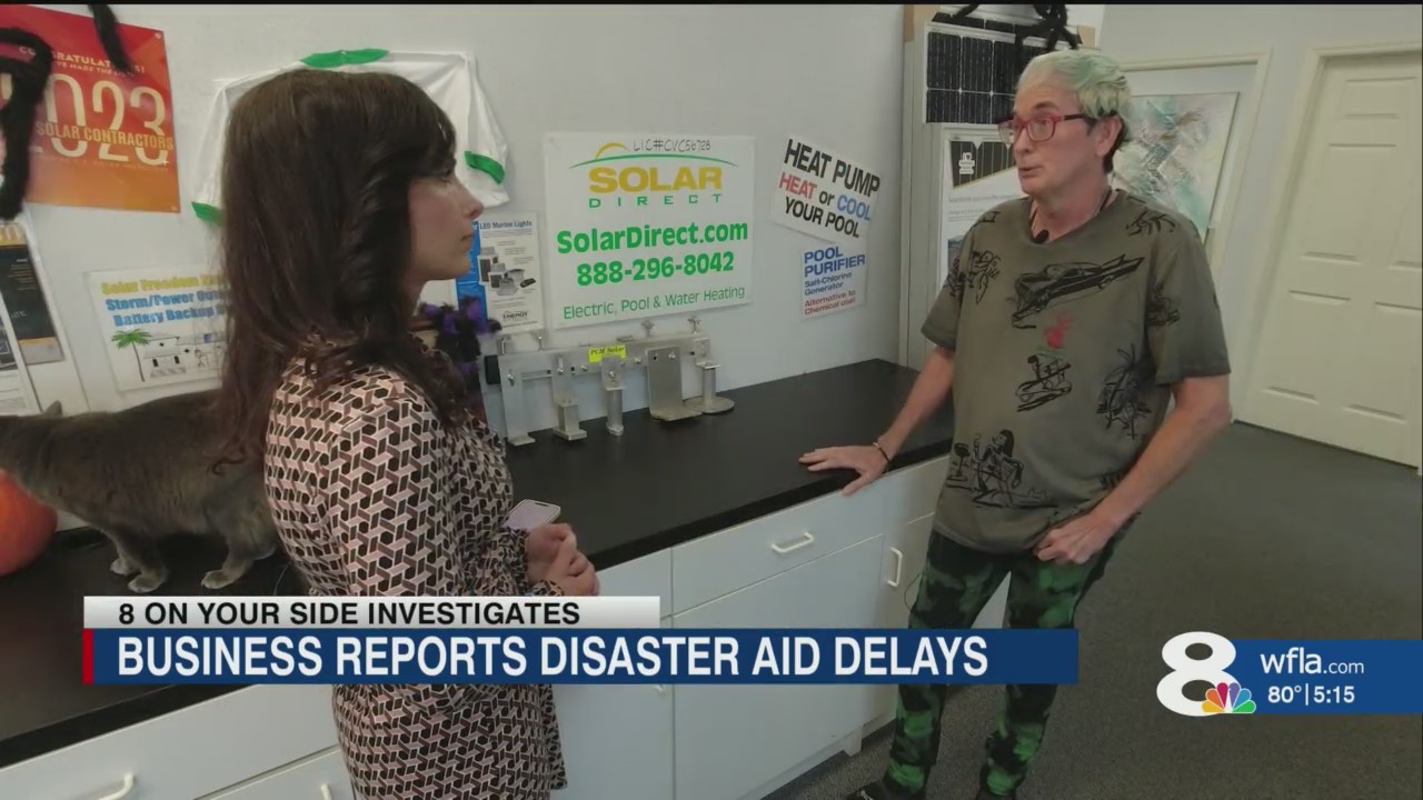 Florida business owner reports disaster aid delay – WFLA