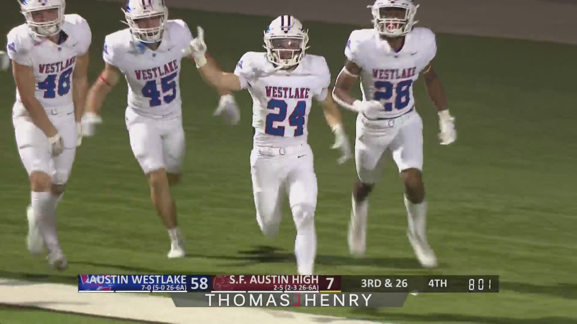 Westlake TD: Stephen Fuqua 38-yard INT return – KXAN Austin