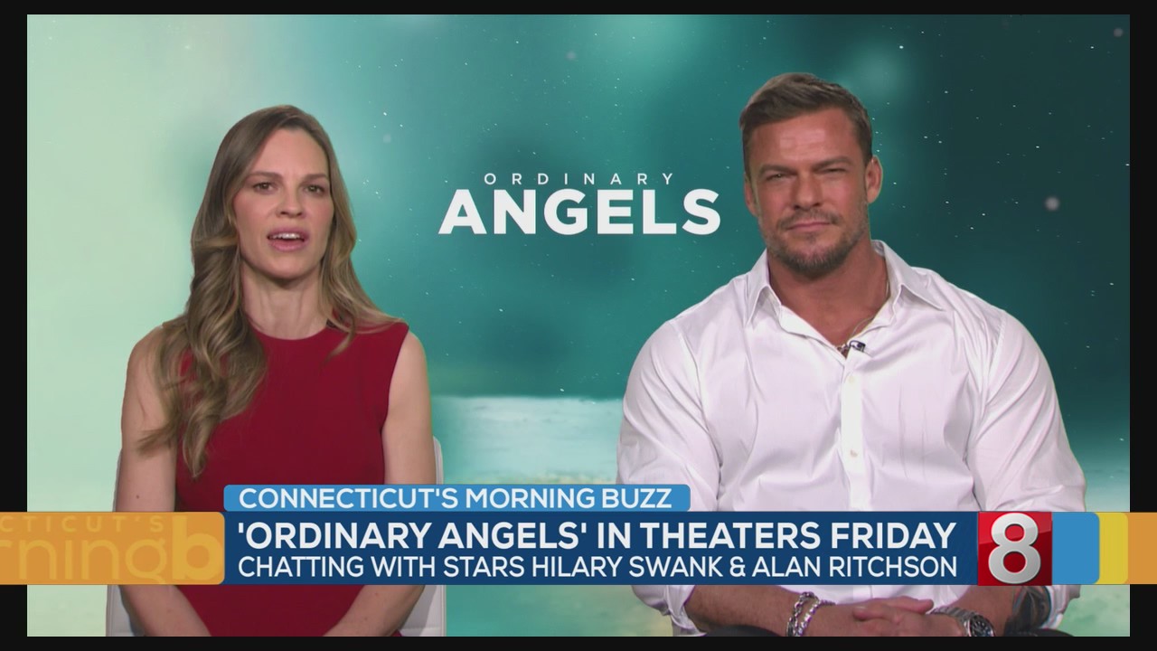 Hilary Swank and Alan Ritchson talk about upcoming movie “Ordinary ...