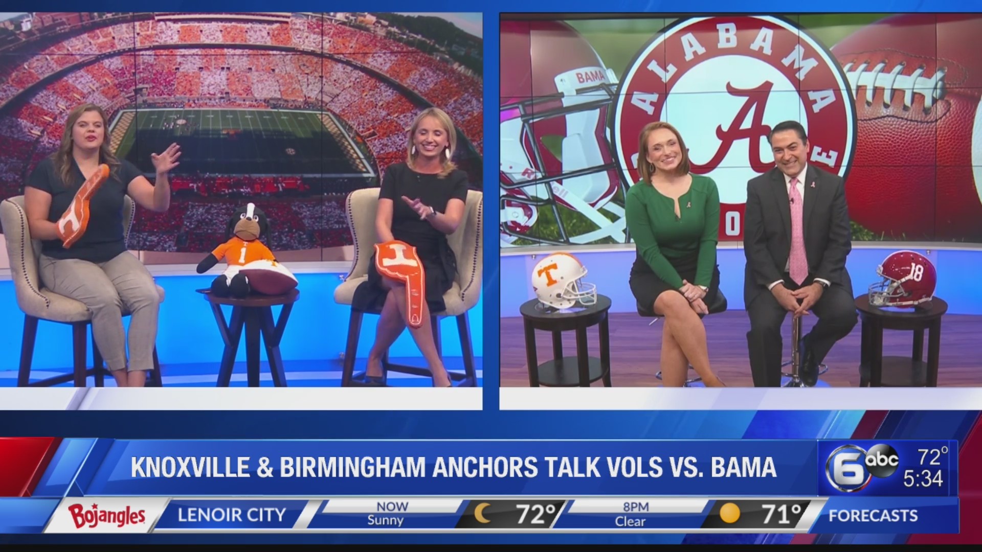 Knoxville & Birmingham Anchors talks Vols vs. Bama – WATE 6 On Your Side