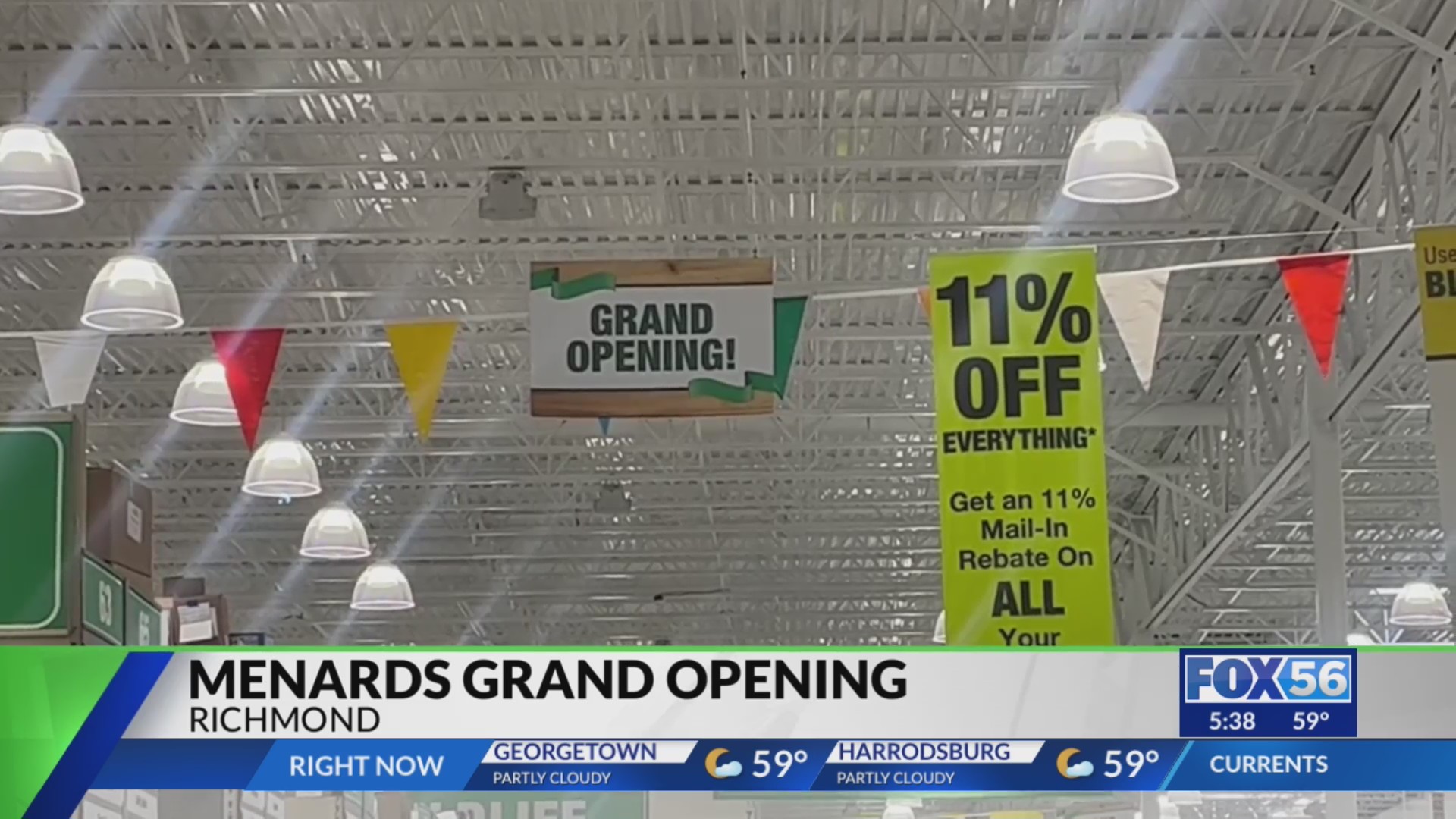 Menards has huge turnout for grand opening in Richmond – FOX 56 News