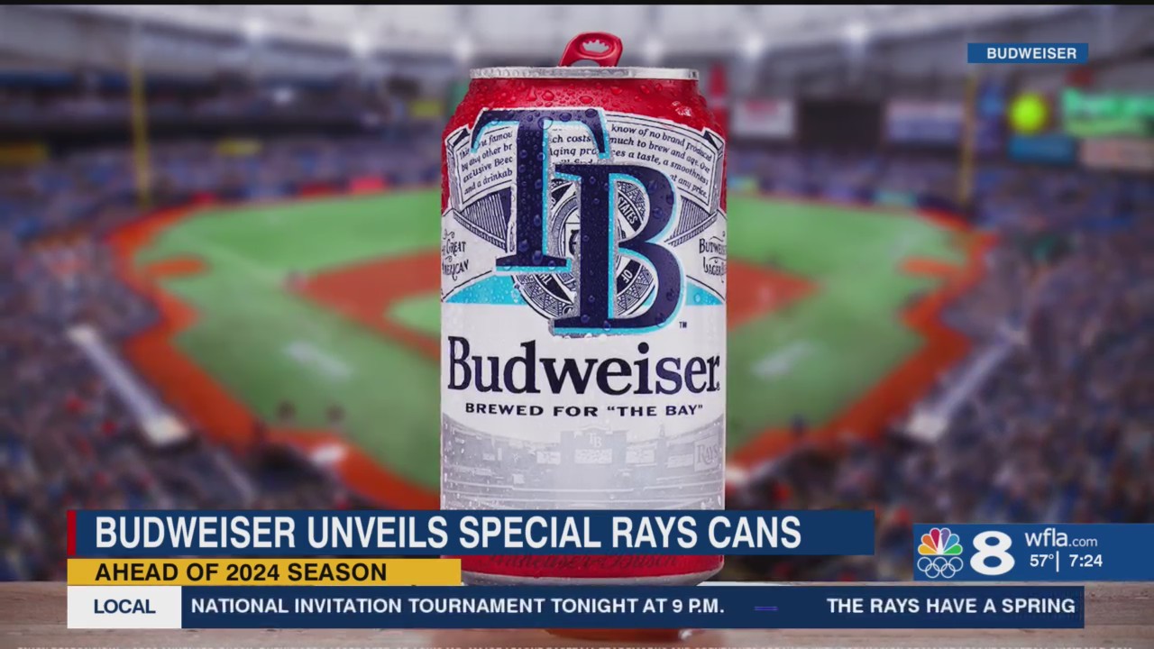 Budweiser unveils limited-edition Tampa Bay Rays-themed beer cans for ...