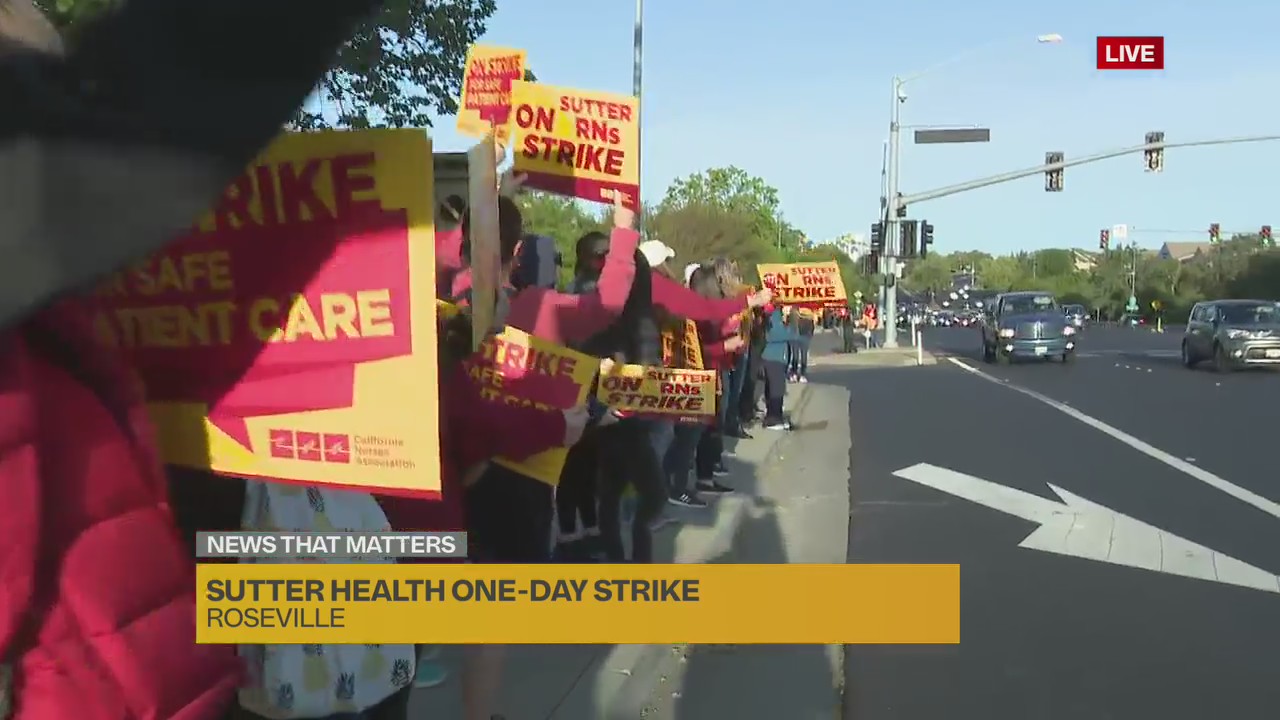 Sutter Health employees stage 1-day strike over safe staffing, health ...
