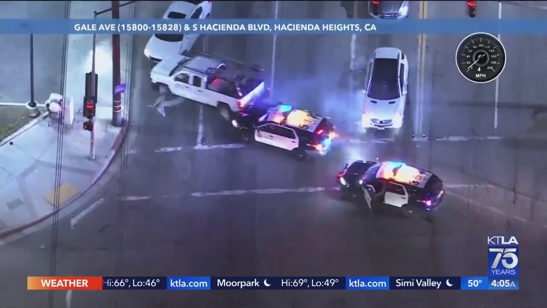Suspect Arrested After Chase Through L A Orange Counties Ends In