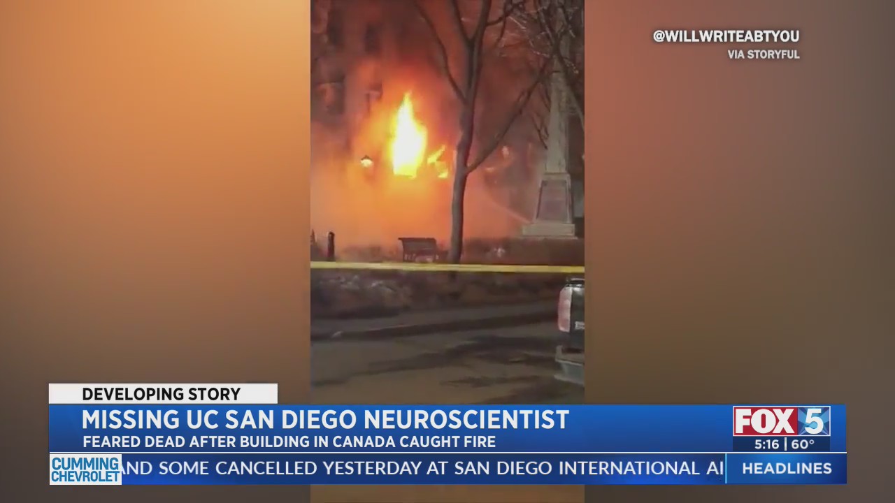 Missing UCSD Neuroscientist Feared Dead After Fire – FOX 5 San Diego ...